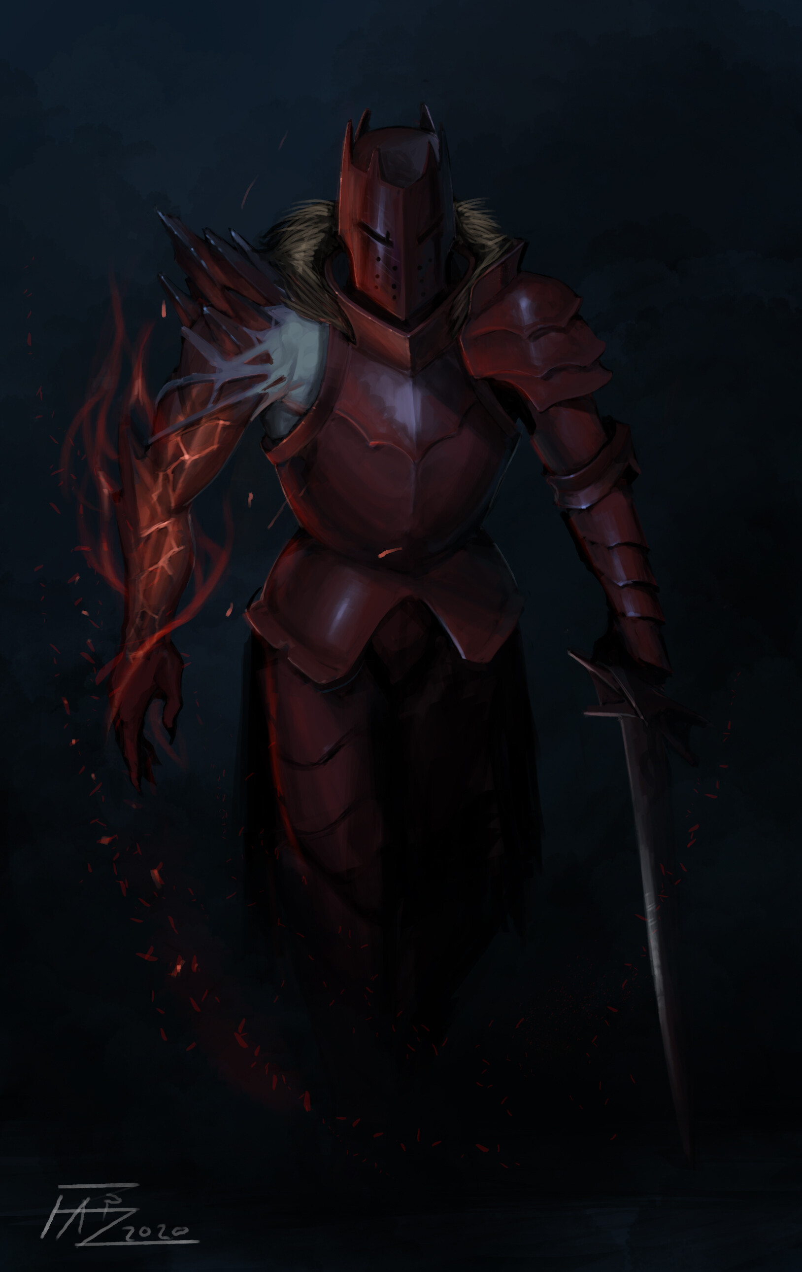 ArtStation - Crimson Knight
