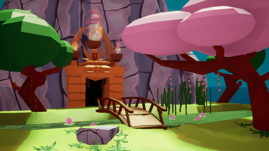 Kyllian Warembourg - Wind Waker style scenes - 3D Modelisation