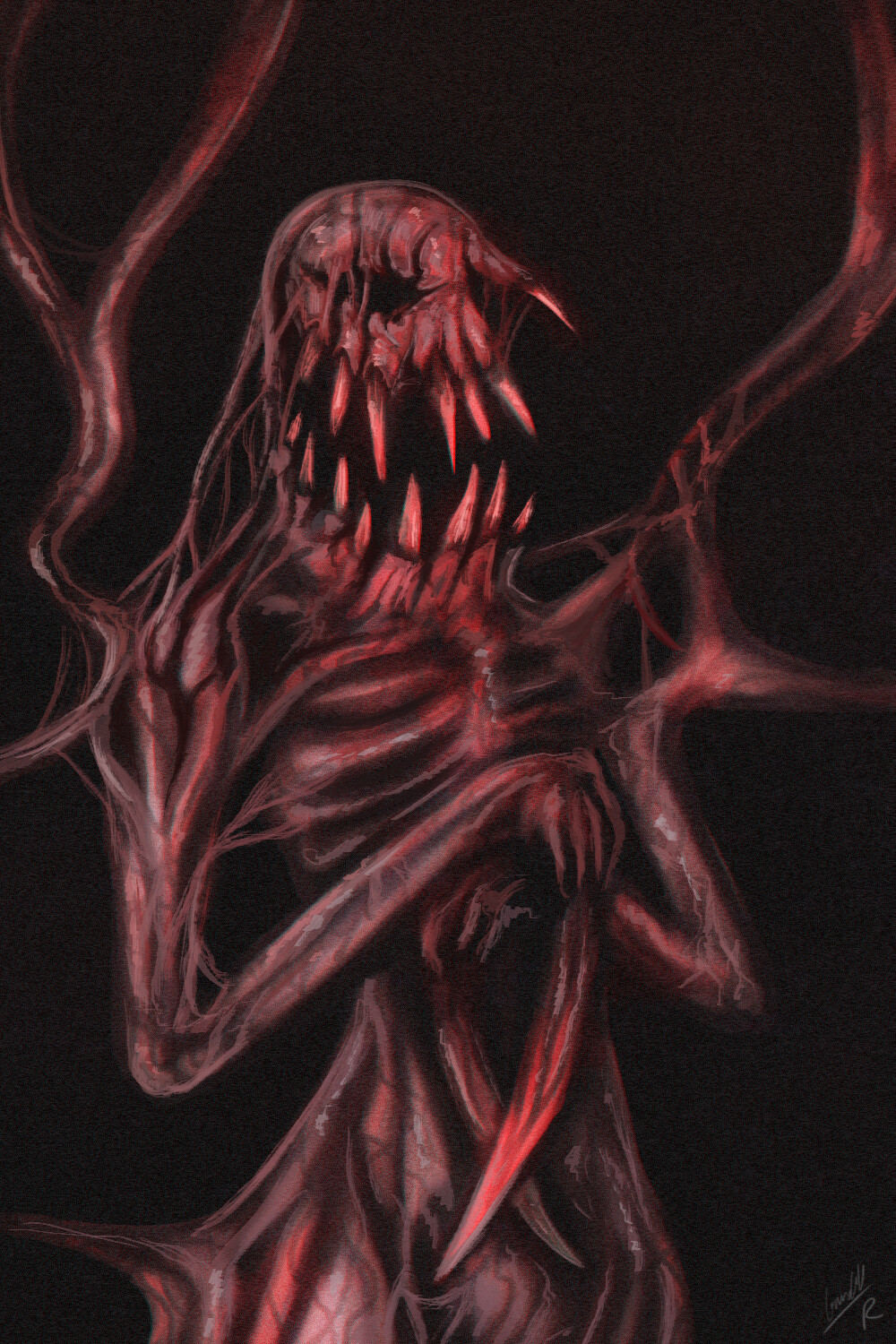 how to draw body horror