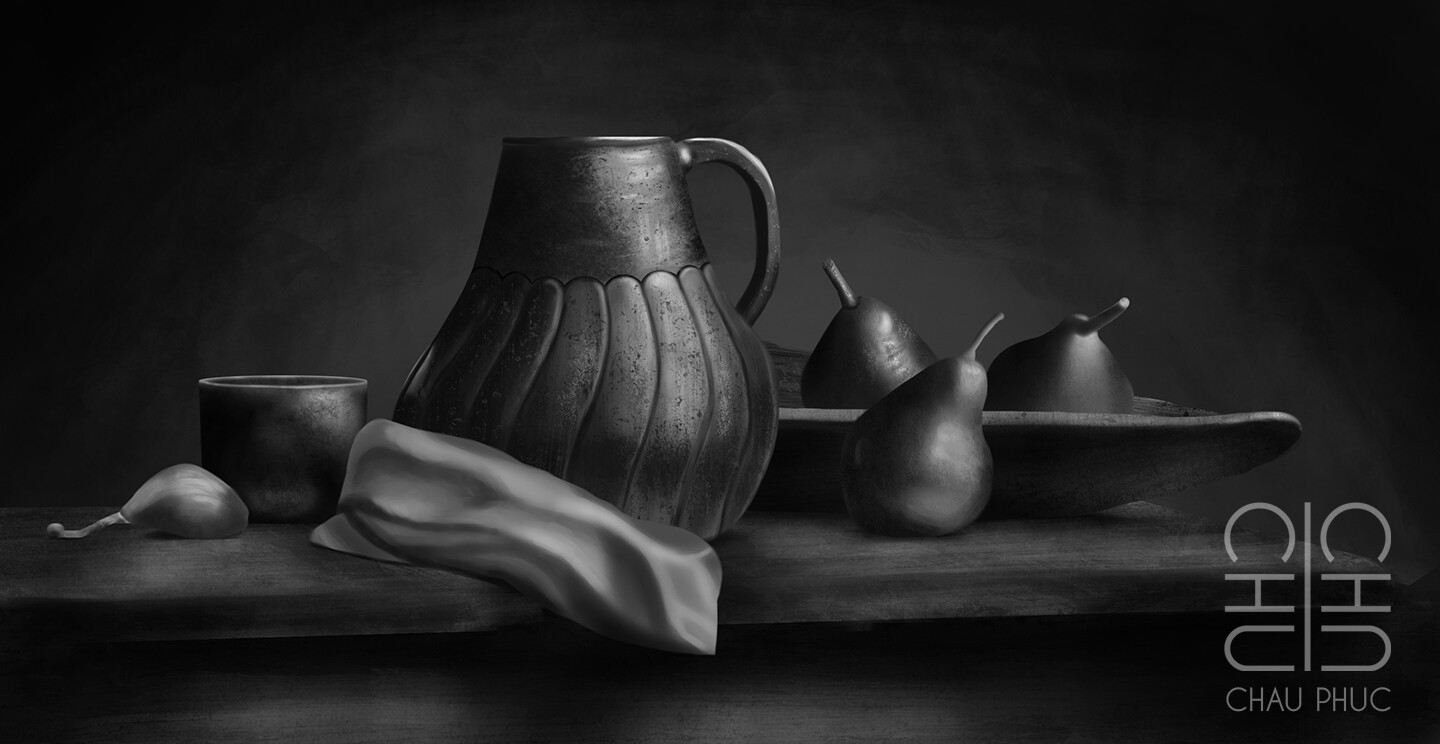 ArtStation - Still life Value Study