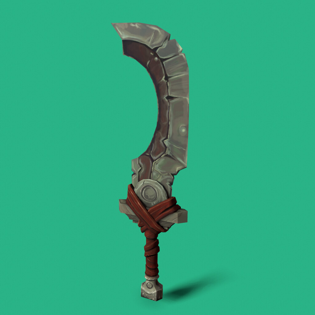 ArtStation - Hand Painted Sword