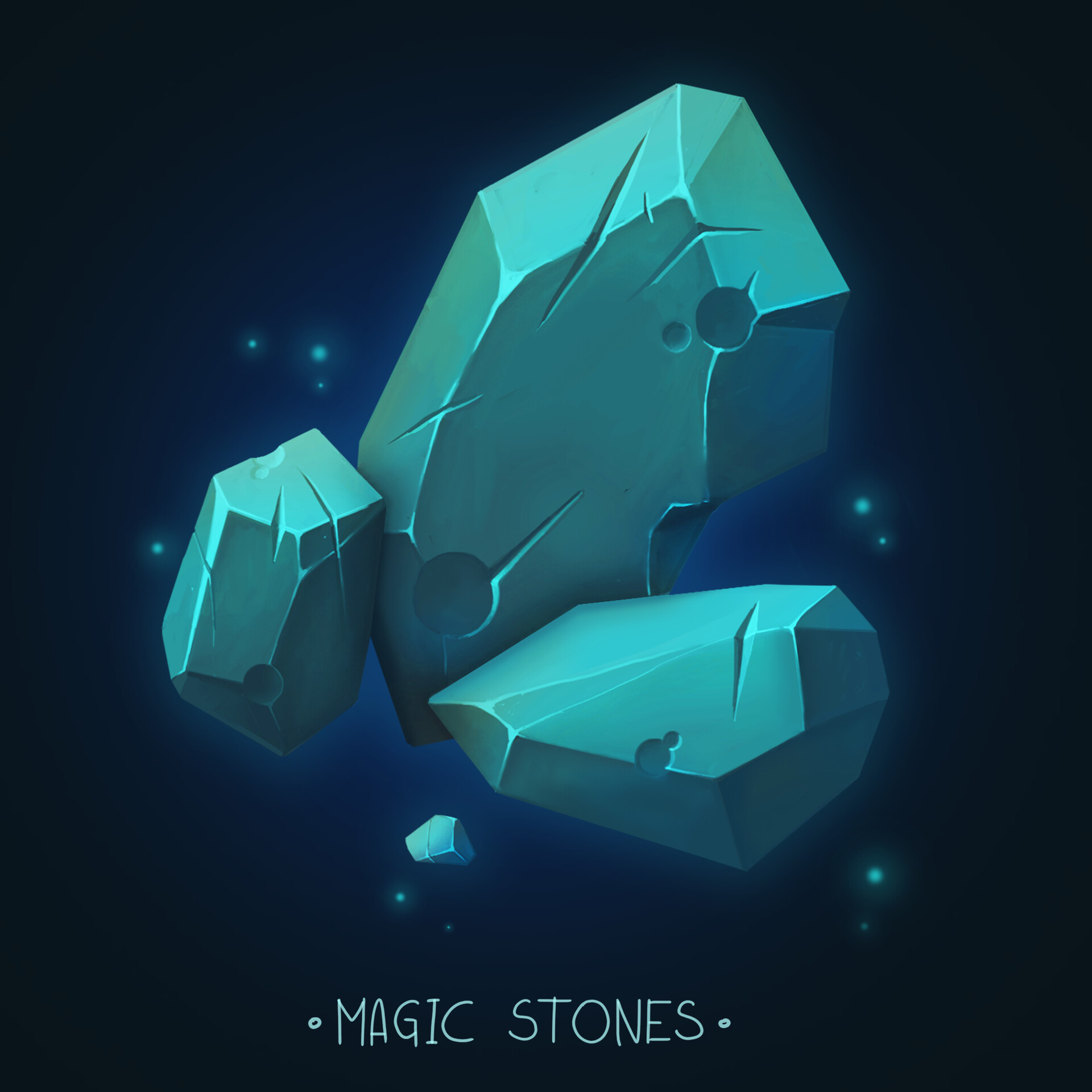 ArtStation - Magic stones