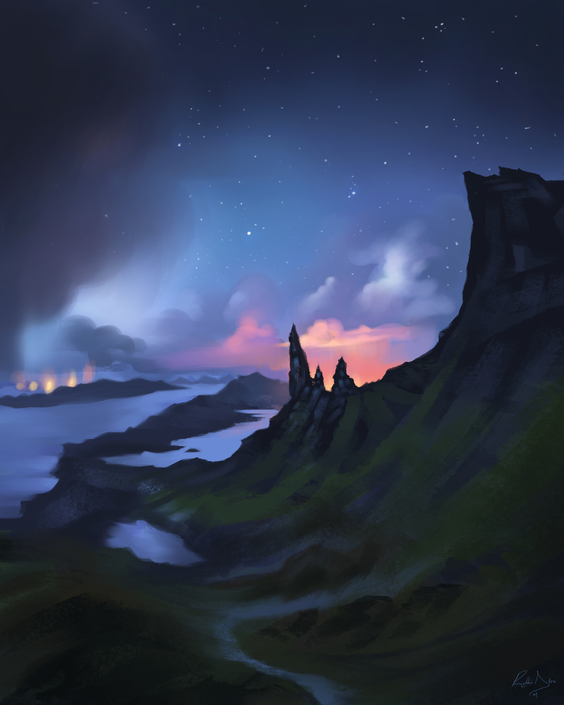 Isle of Skye by Robbie Allen : r/ImaginarySkyscapes