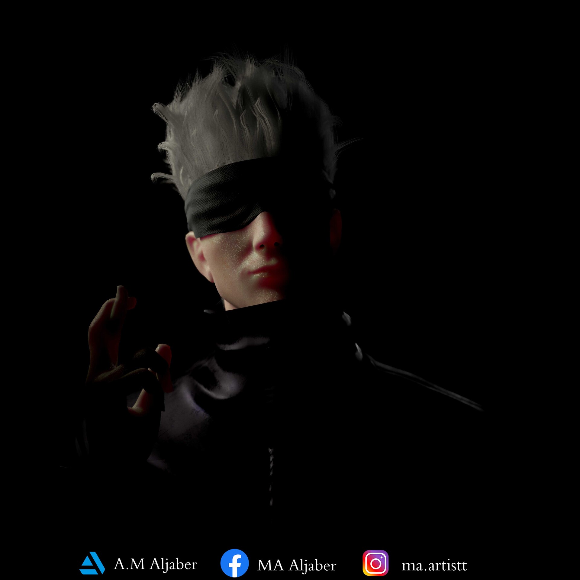 ArtStation - 3D Jujutsu Kaisen : Gojo satoru - 01