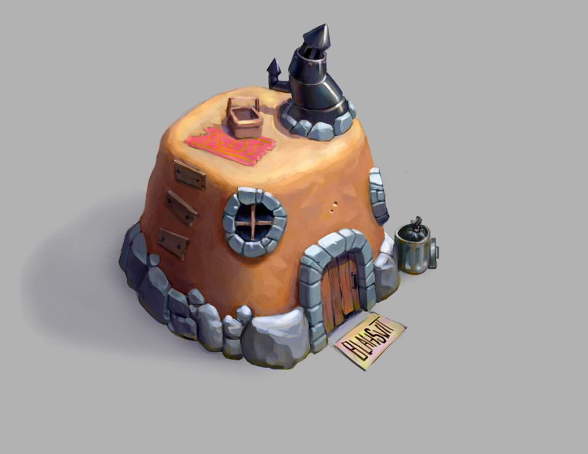 ArtStation - Groveling Hut