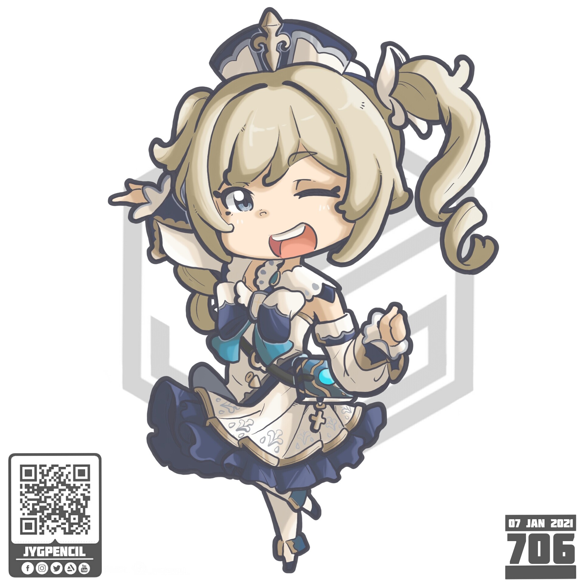 ArtStation - 706: Barbara [Genshin Impact]