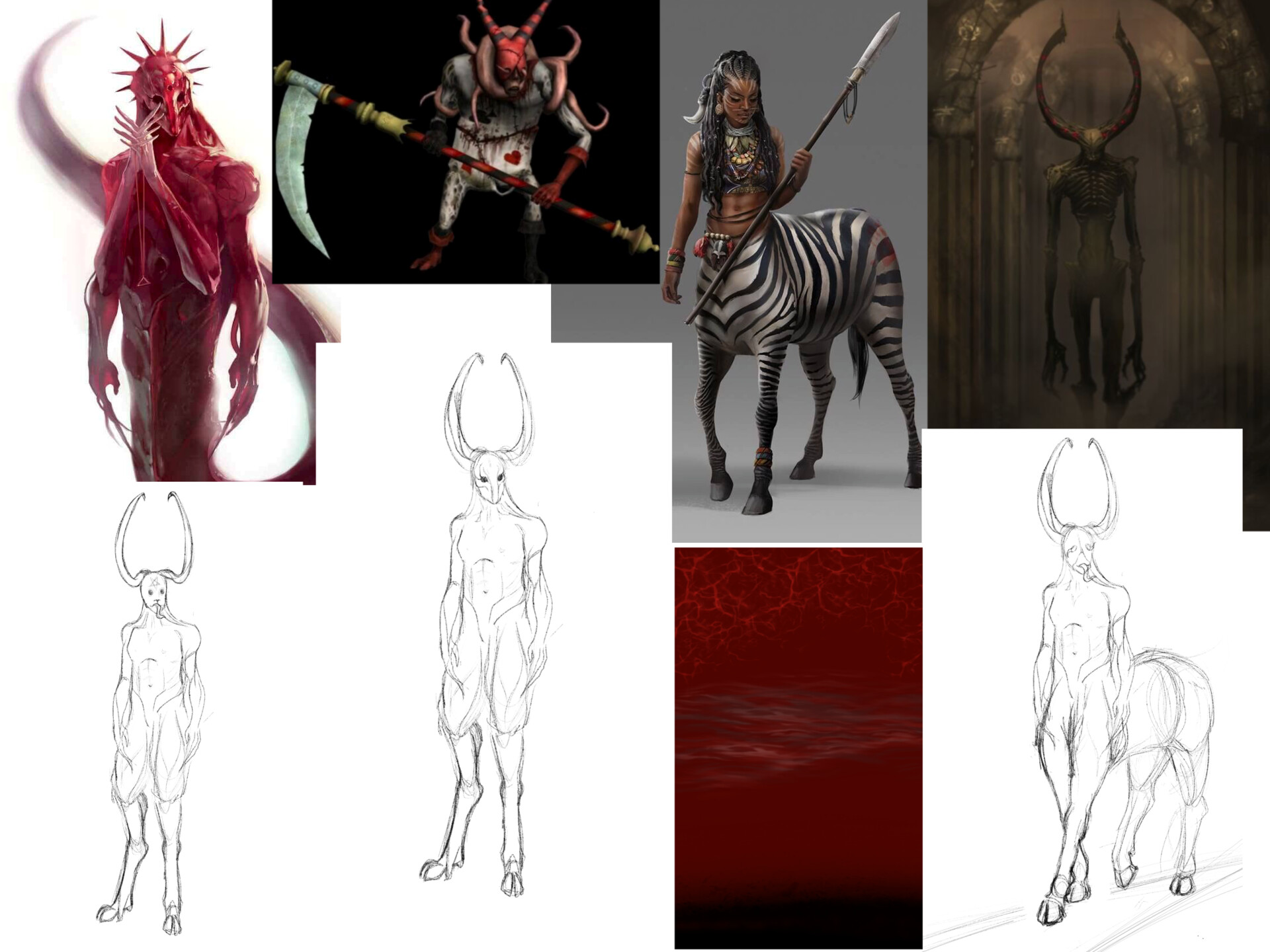 ArtStation - Concept Art for Demon Scultping