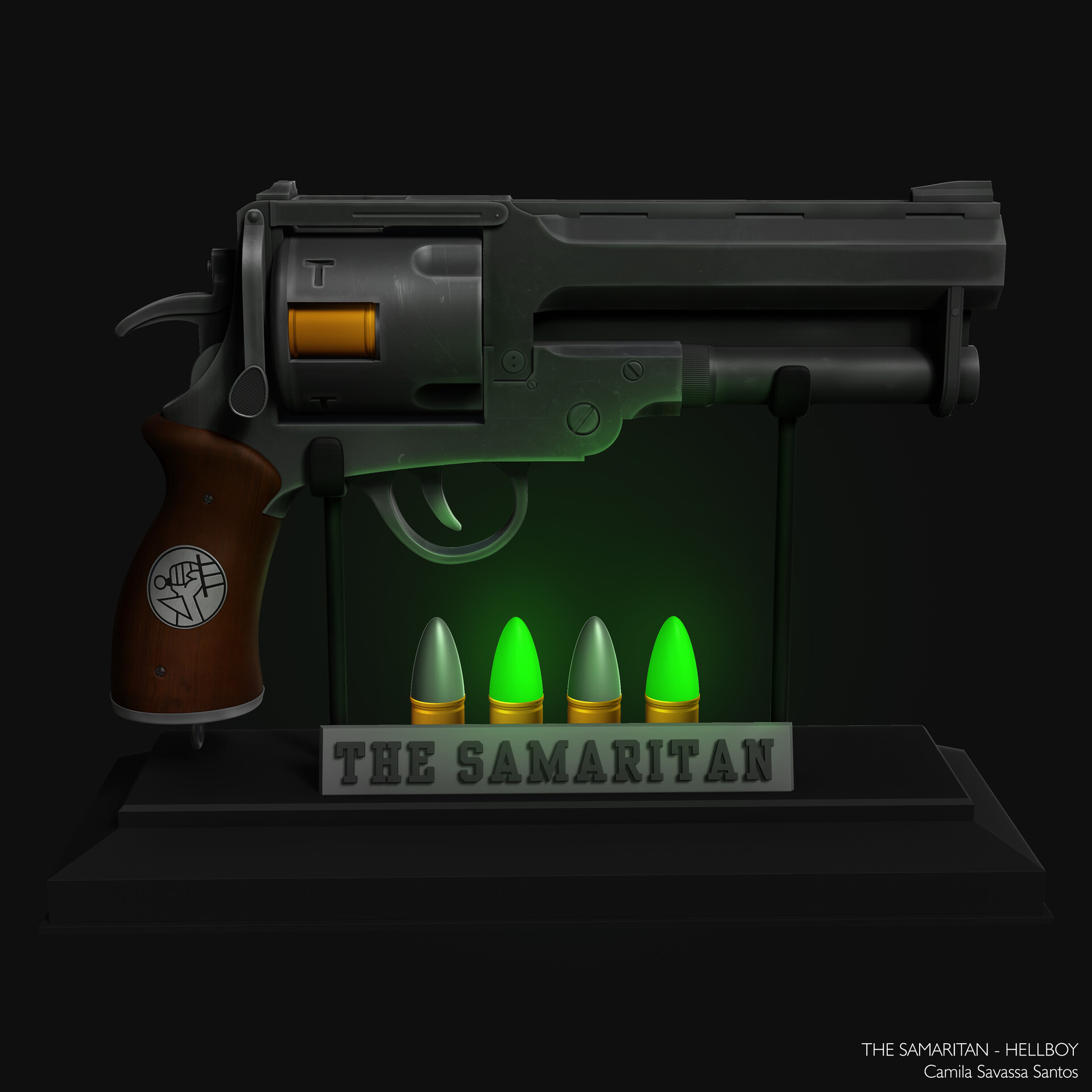 ArtStation - The Samaritan - Hellboy Gun 3D Study