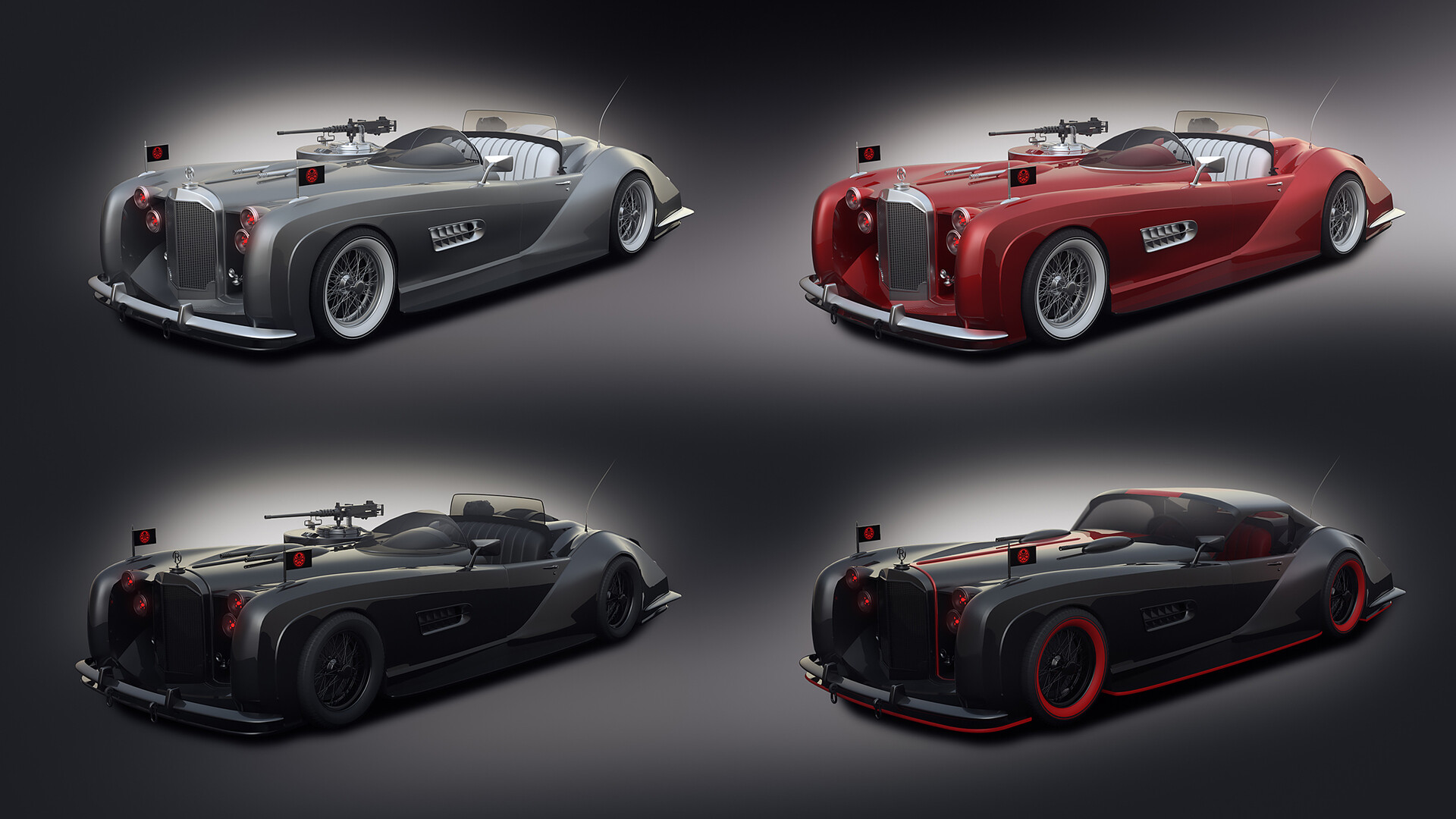 ArtStation - The Red Skull car concept