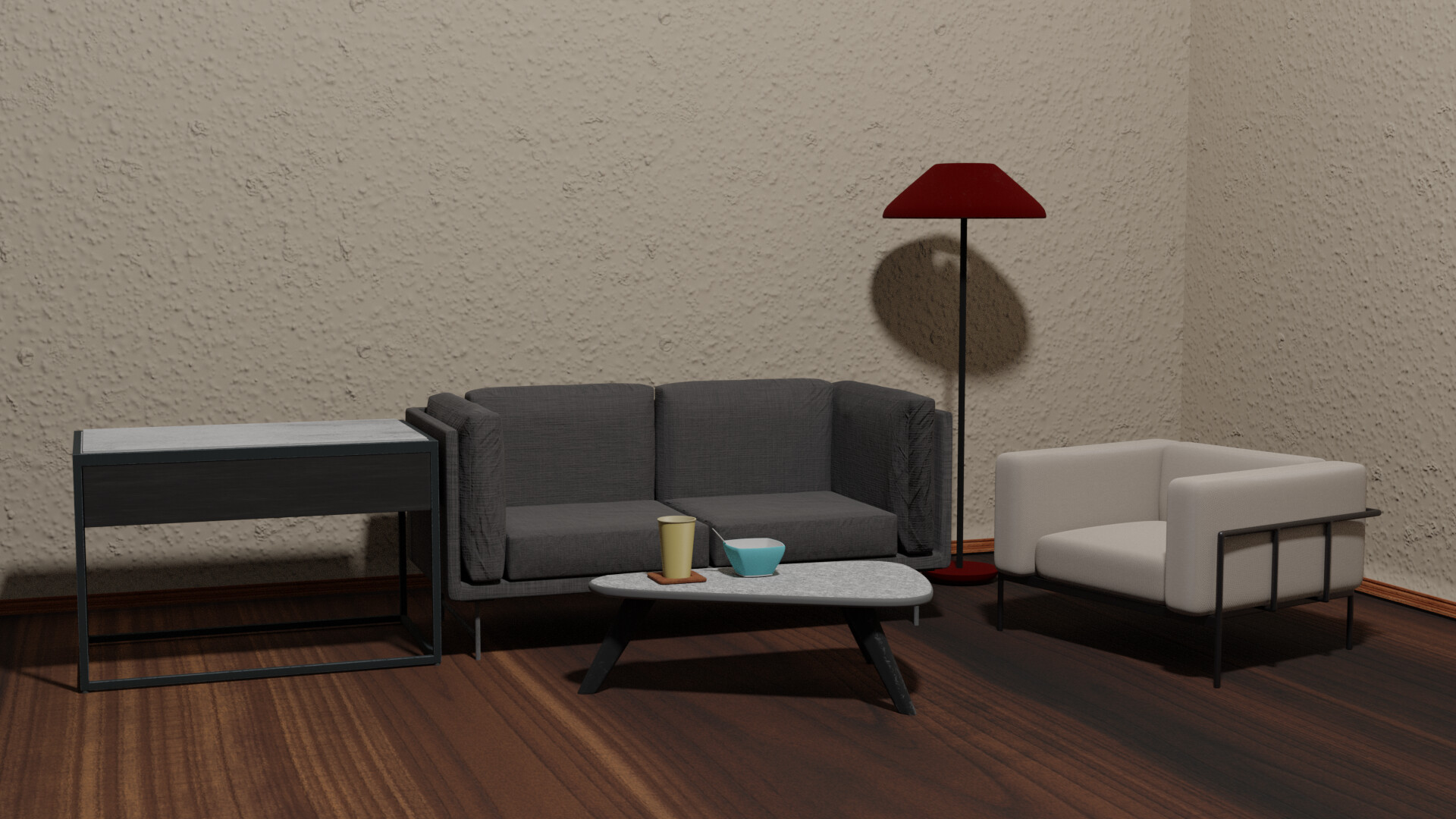 ArtStation - Living Room Modeling Practice