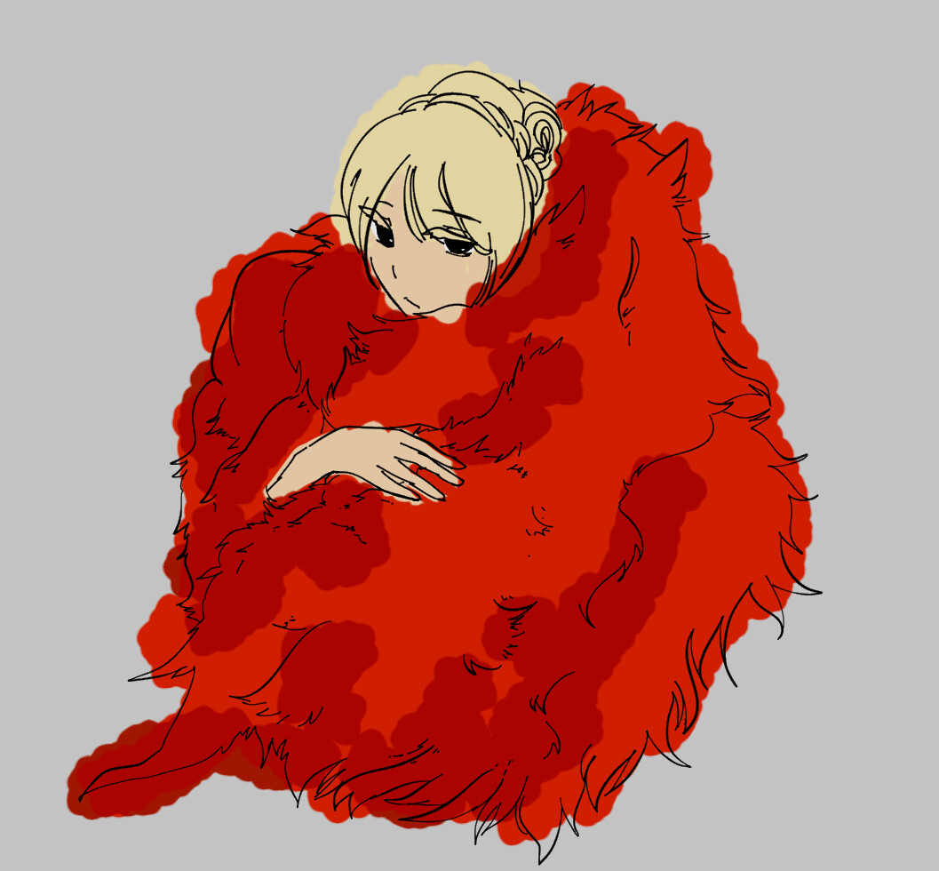 ArtStation - Lady in Red - 1