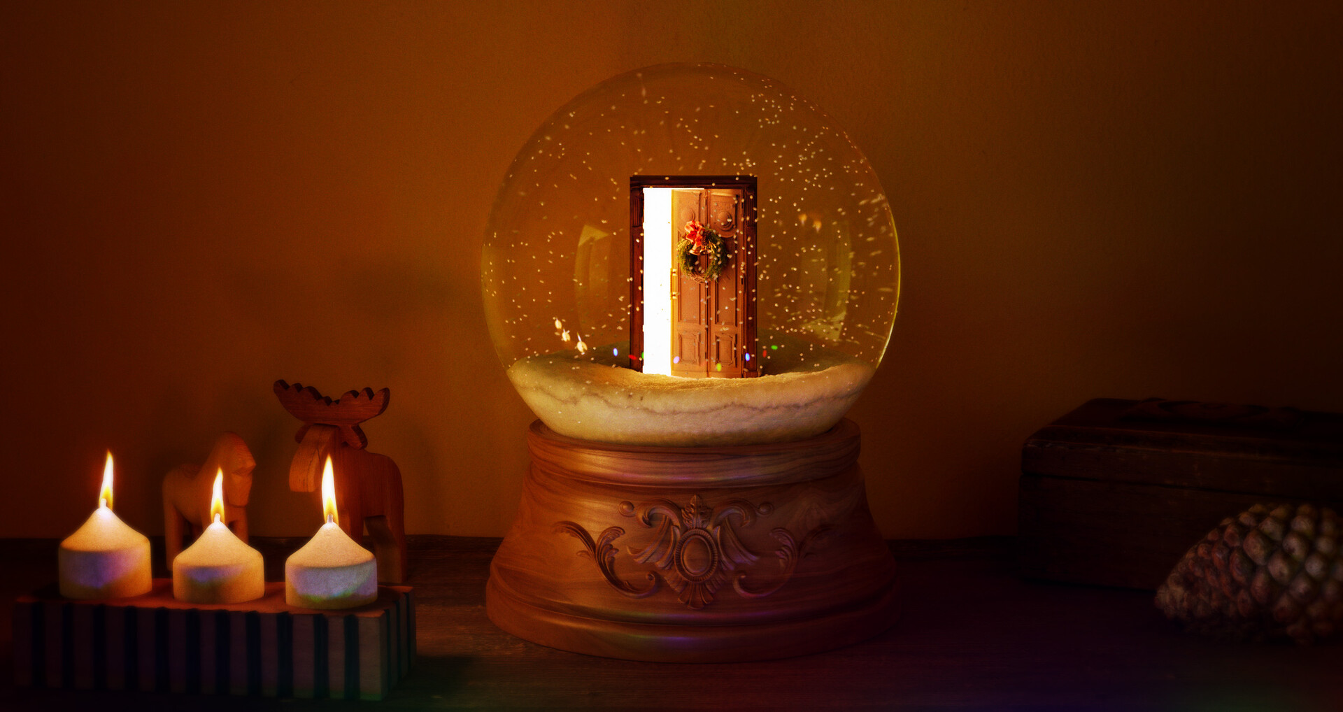 ArtStation - Christmas Snow Globe