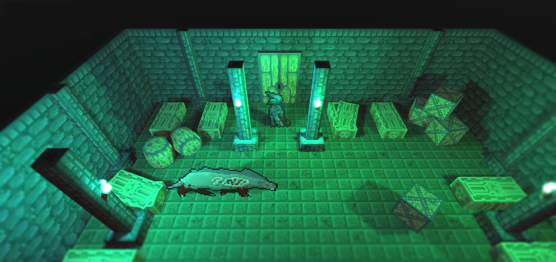 ArtStation - 3D pixel art game concept art