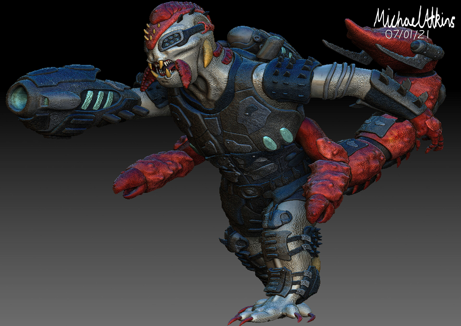 ArtStation - Michael Atkins Scorpion Alien