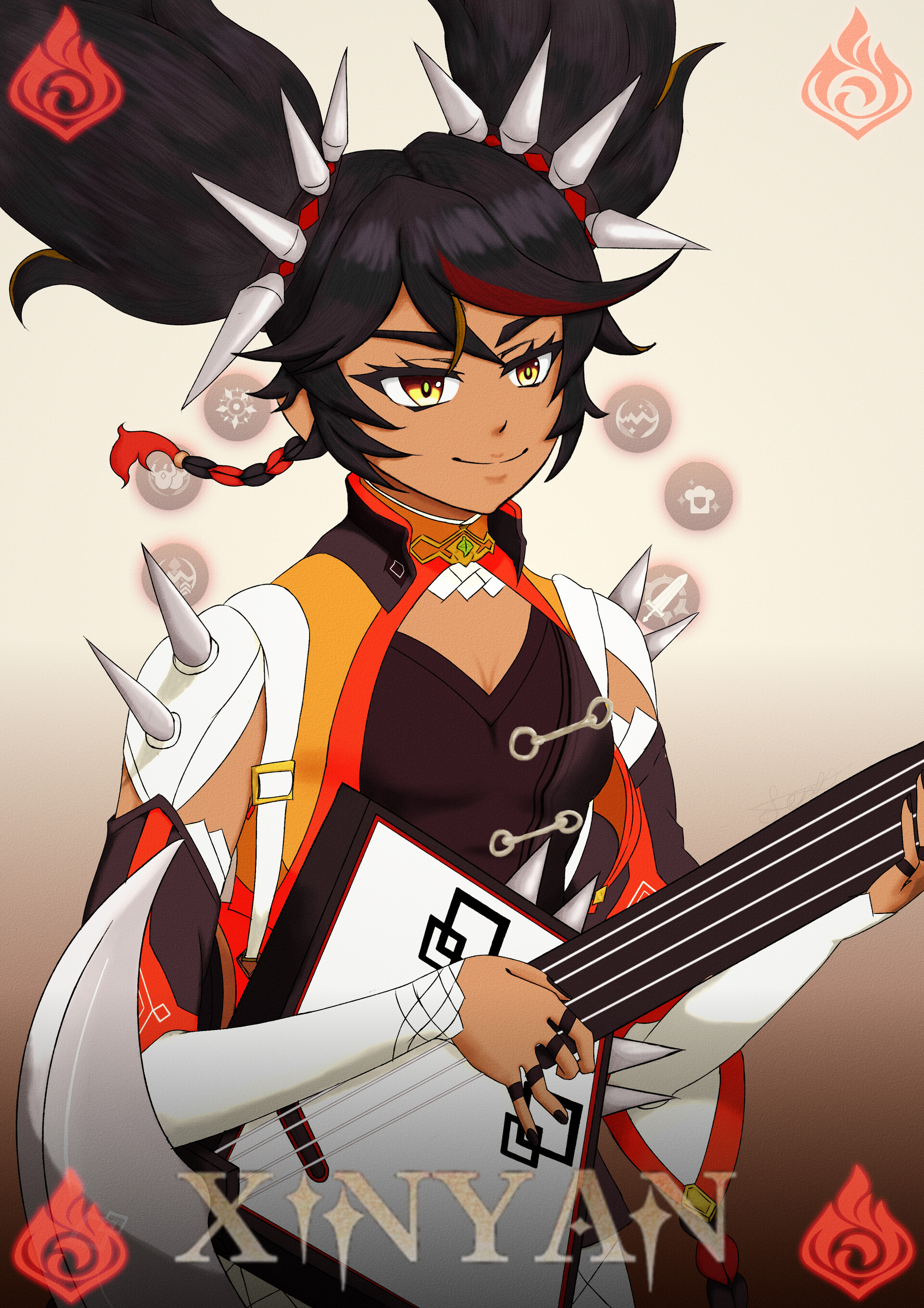 ArtStation - GENSHIN IMPACT - Fanart XINYAN