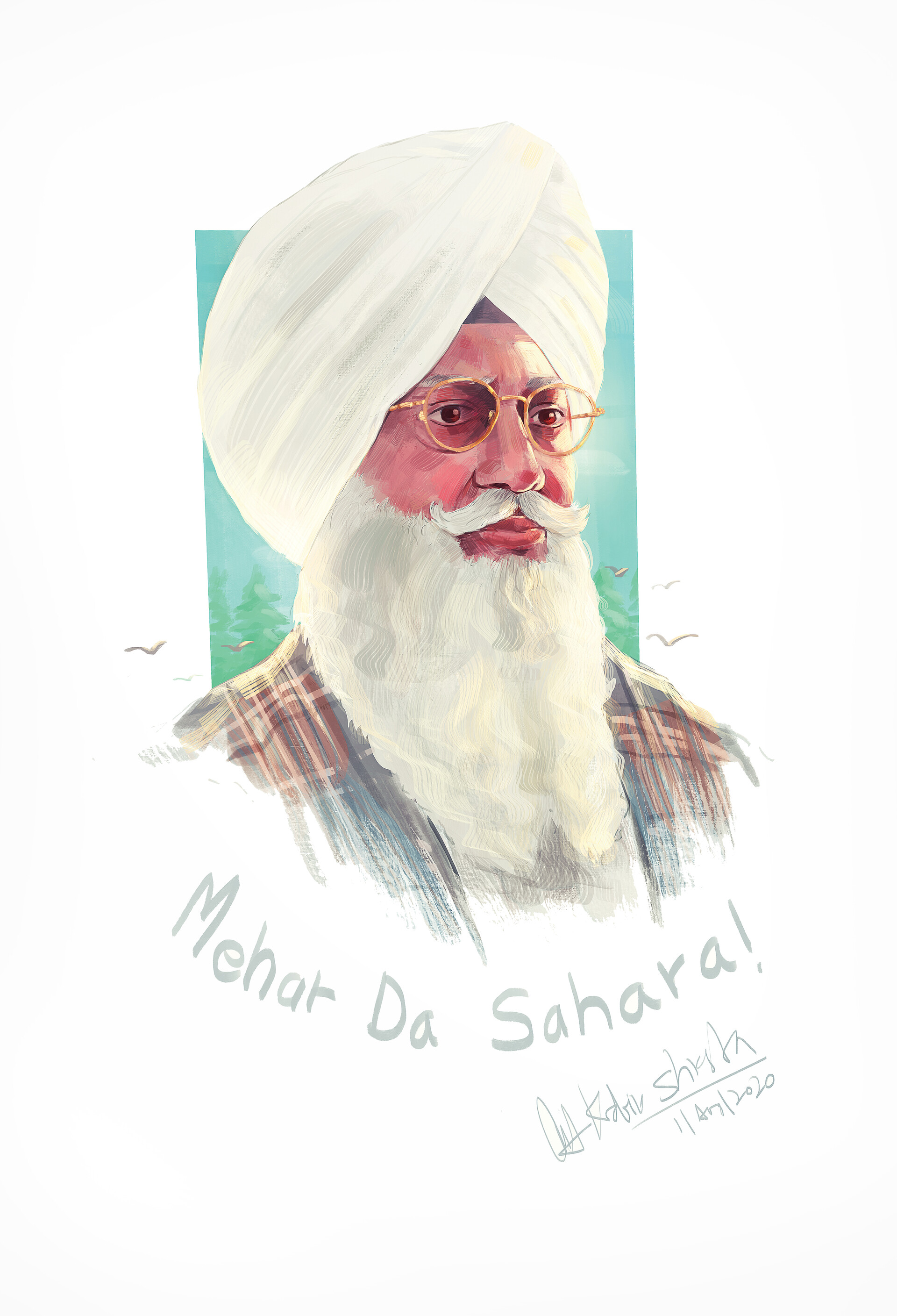 ArtStation - Mehar Da Sahar | Tribute to My Master