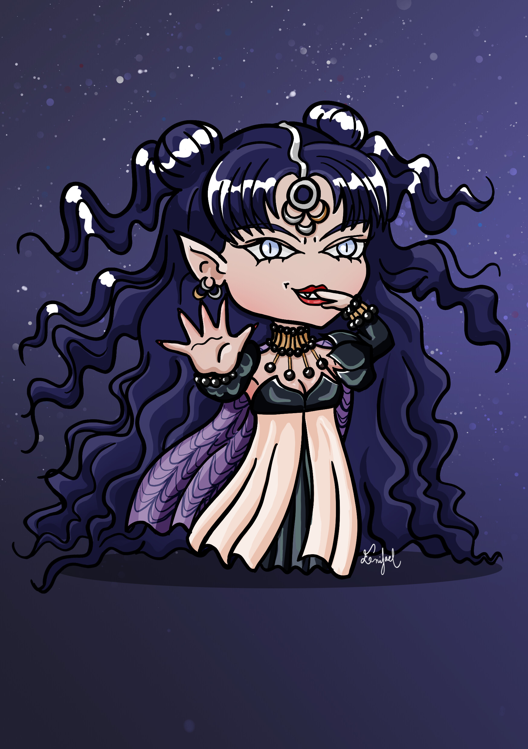 ArtStation - Queen Nehelenia Chibi