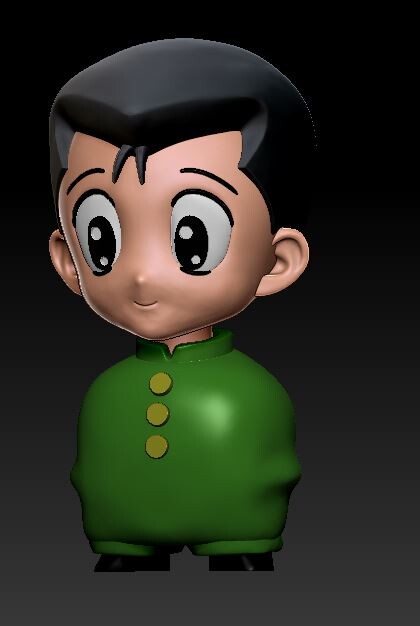 ArtStation - Yusuke Urameshi Chibi (Eugene in Filipino Version)