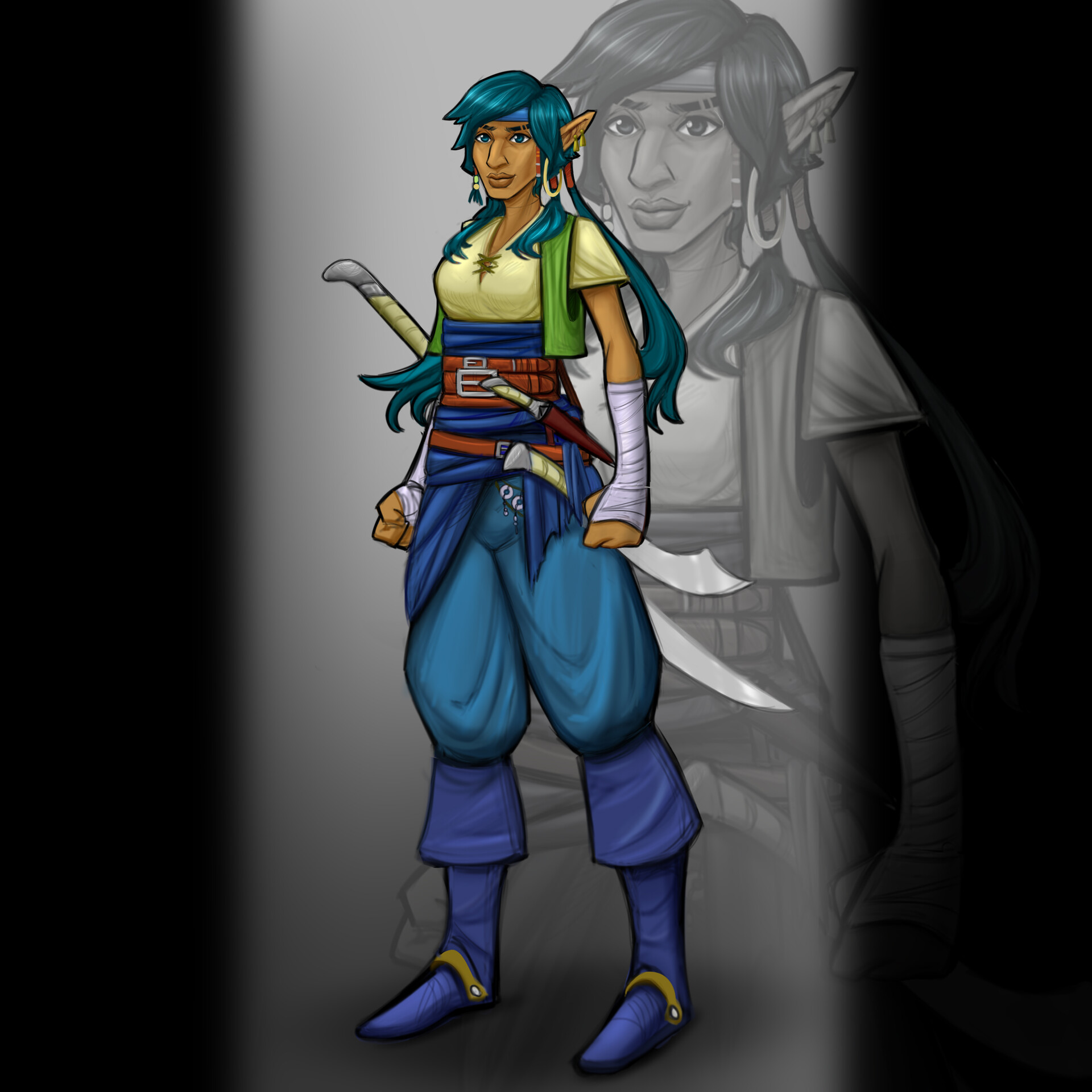 ArtStation - Pirate elf concept art