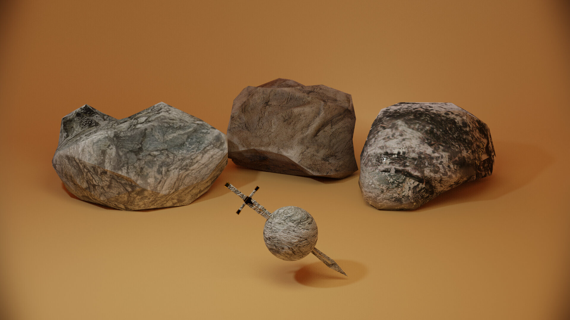 ArtStation - Game Rocks