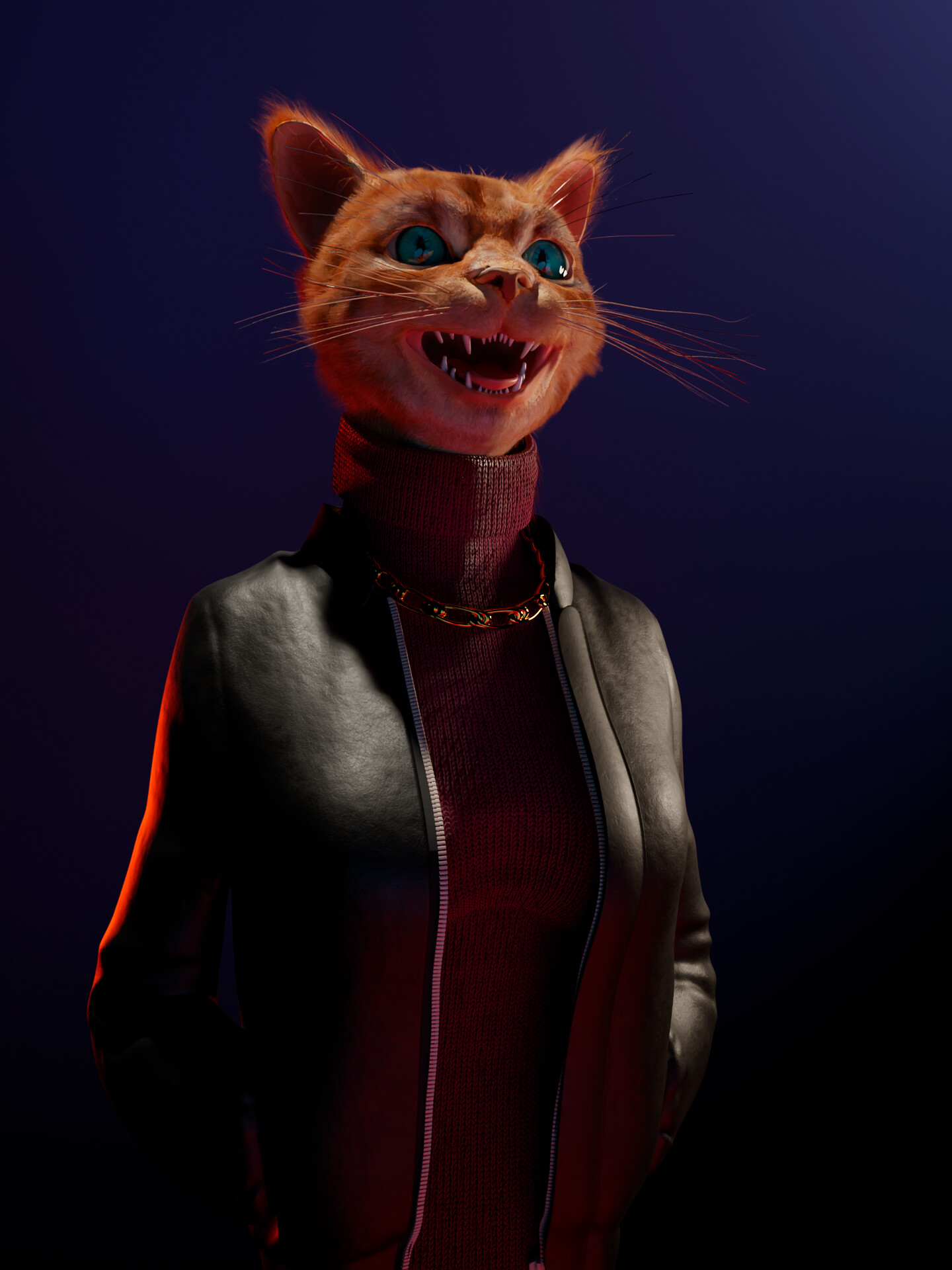 ArtStation - The Mobster Cat
