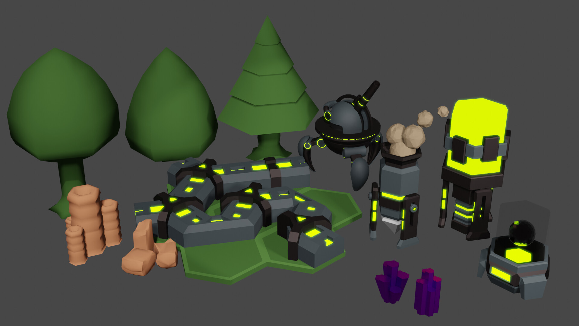 ArtStation - Hex Game Props