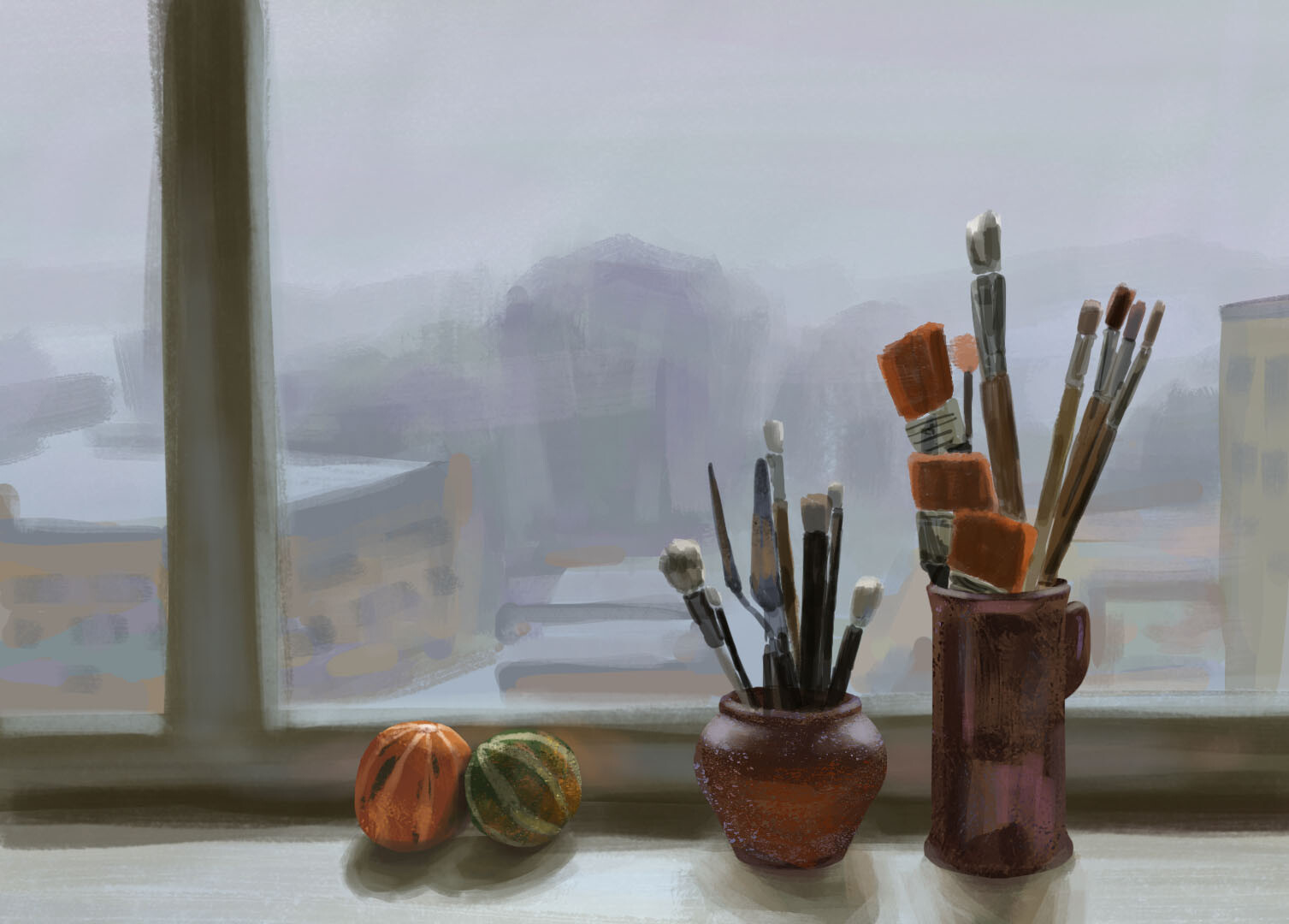 ArtStation - Still life in art studio