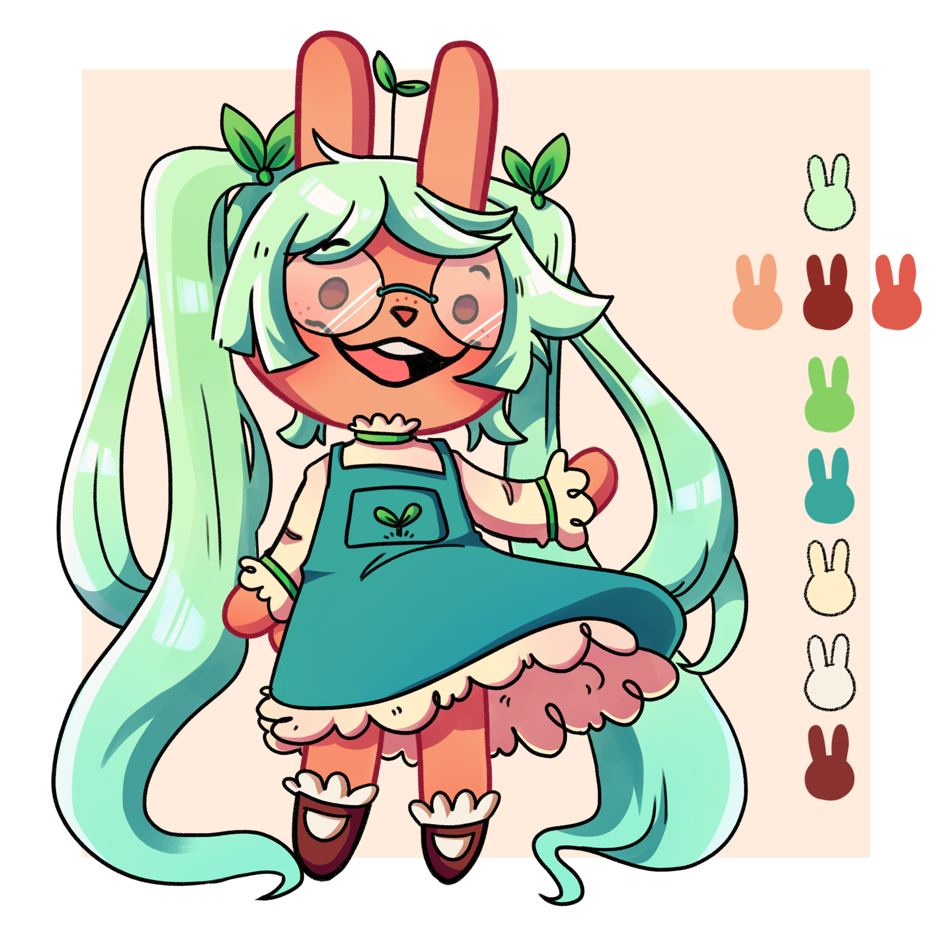 ArtStation - Chibi bunnies design