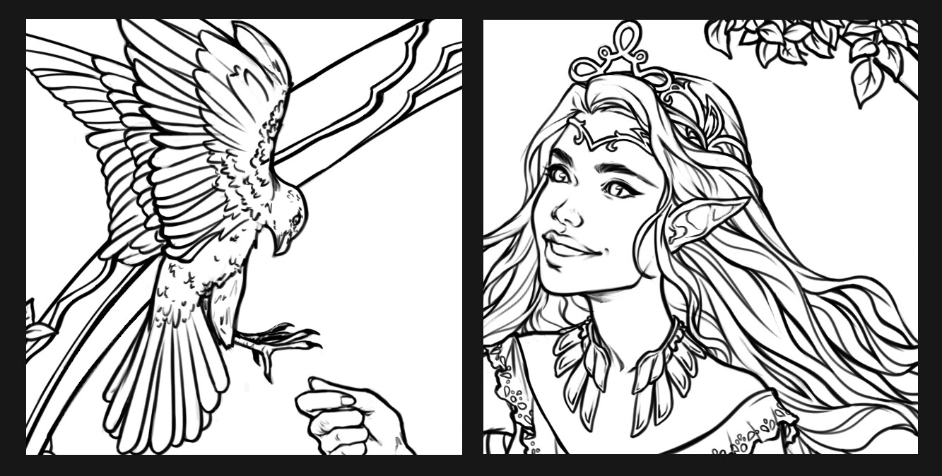strange magic coloring pages