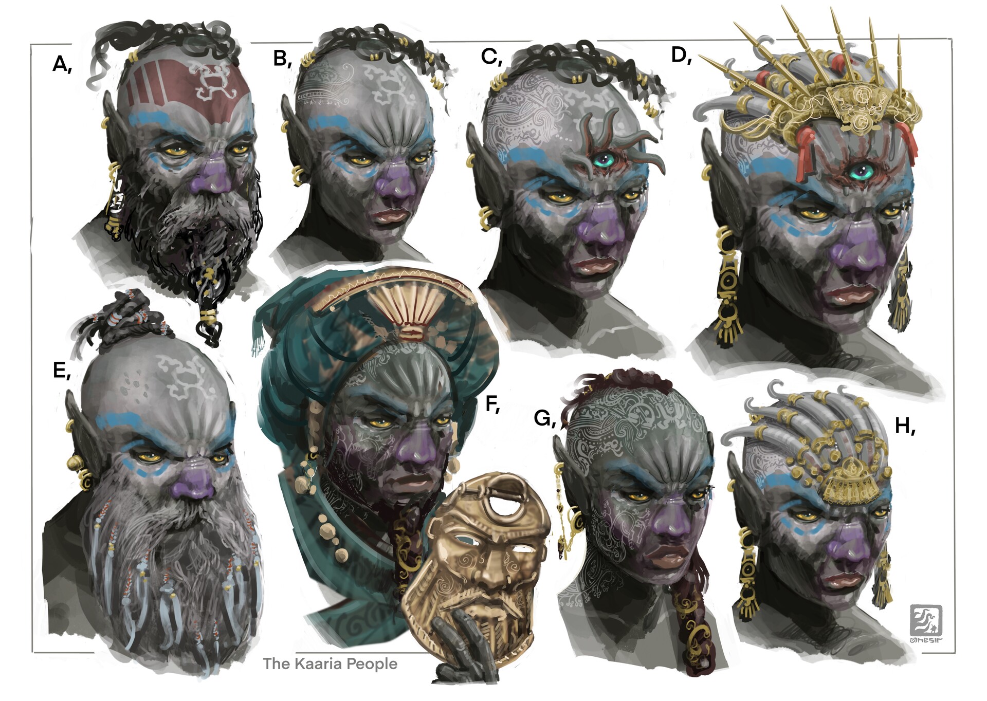 ArtStation - The Kaaria - character development