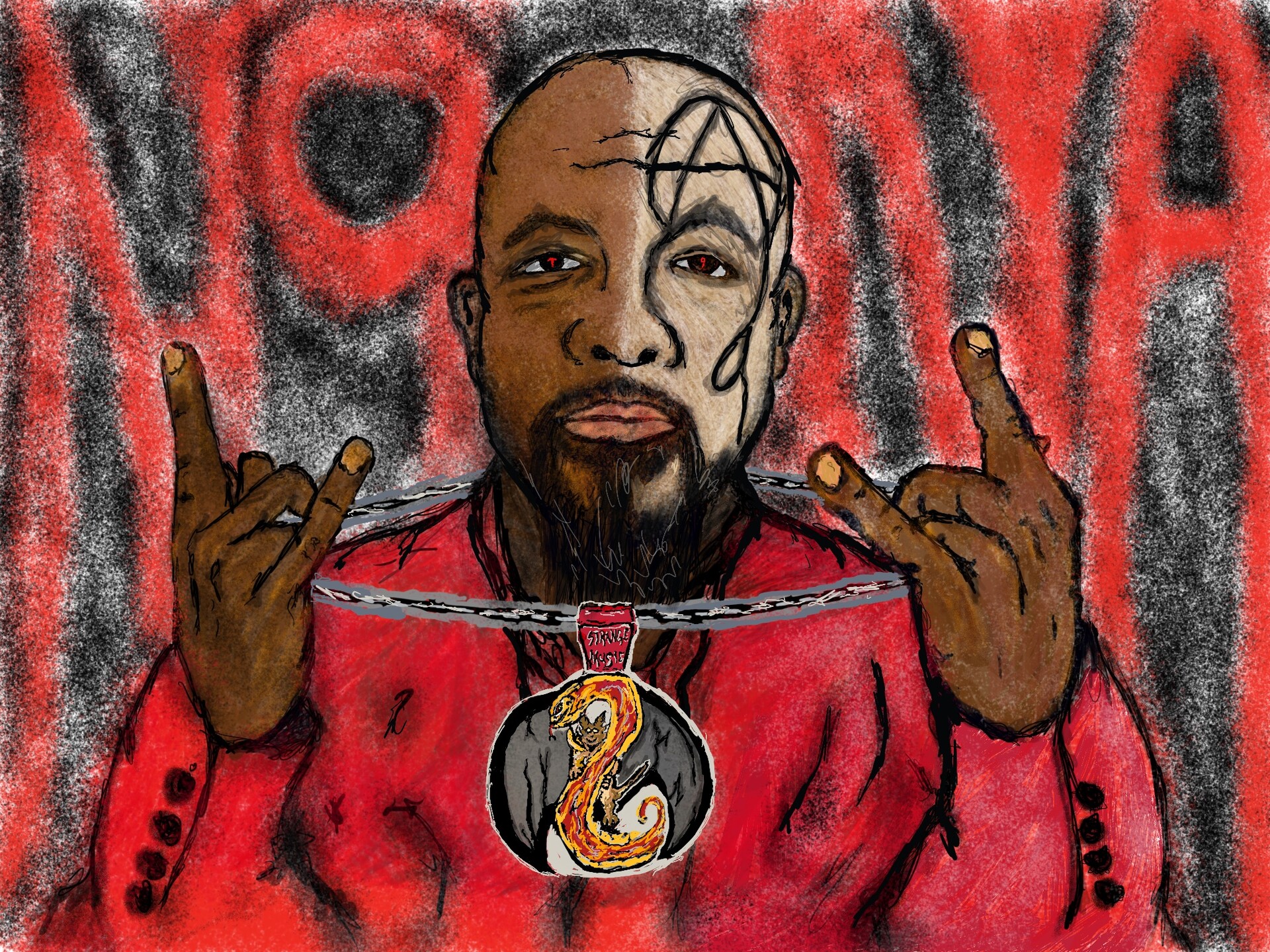 ArtStation - tech n9ne portrait