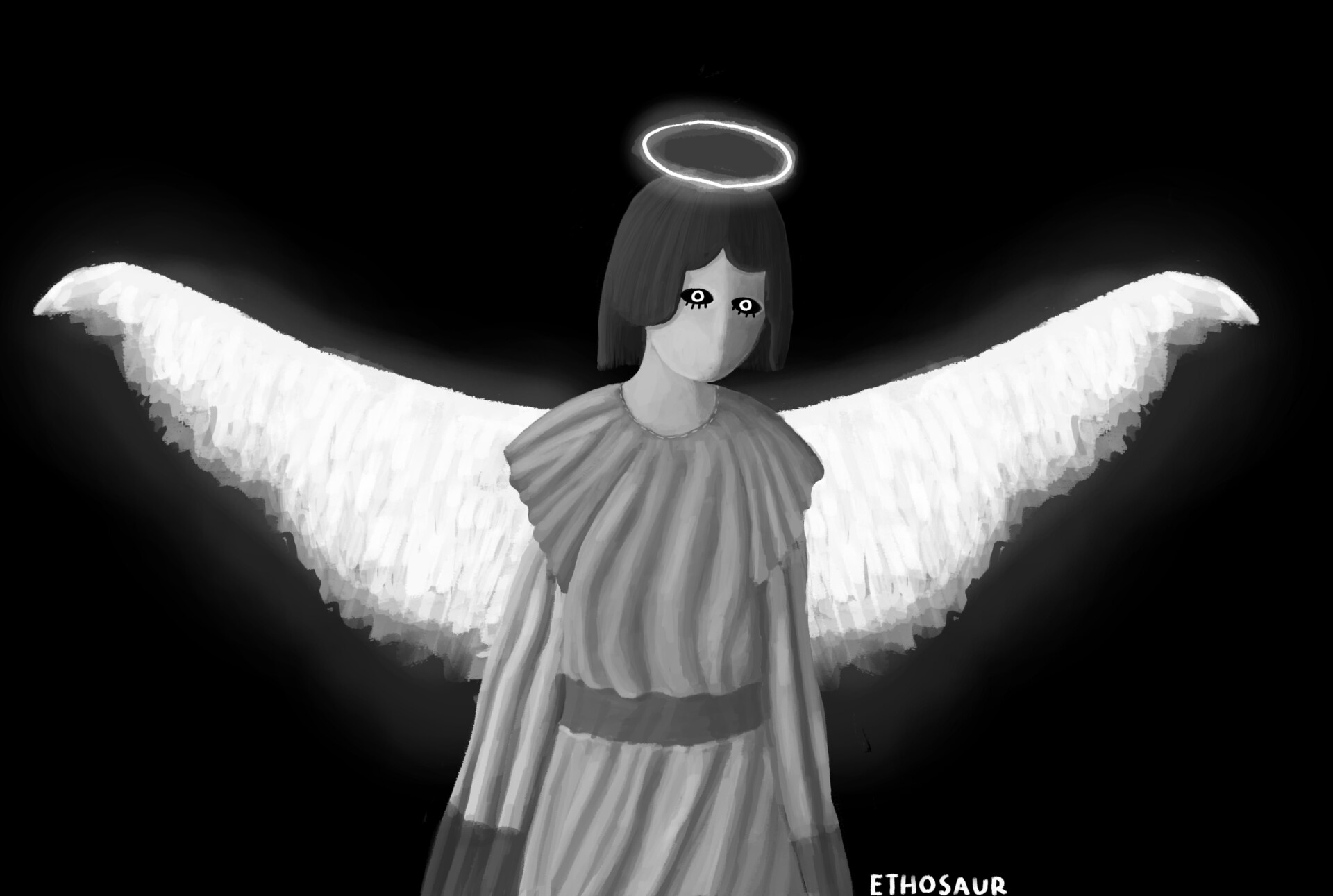 ArtStation - 100th daily drawing - Angel
