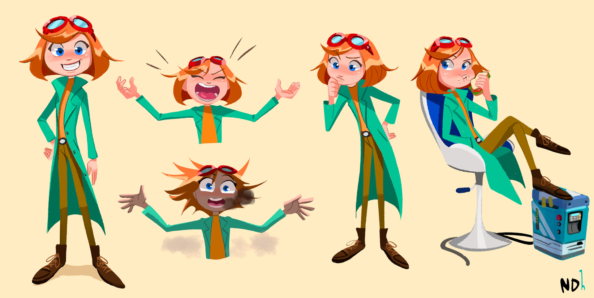 ArtStation - Inventor girl🧠🧠