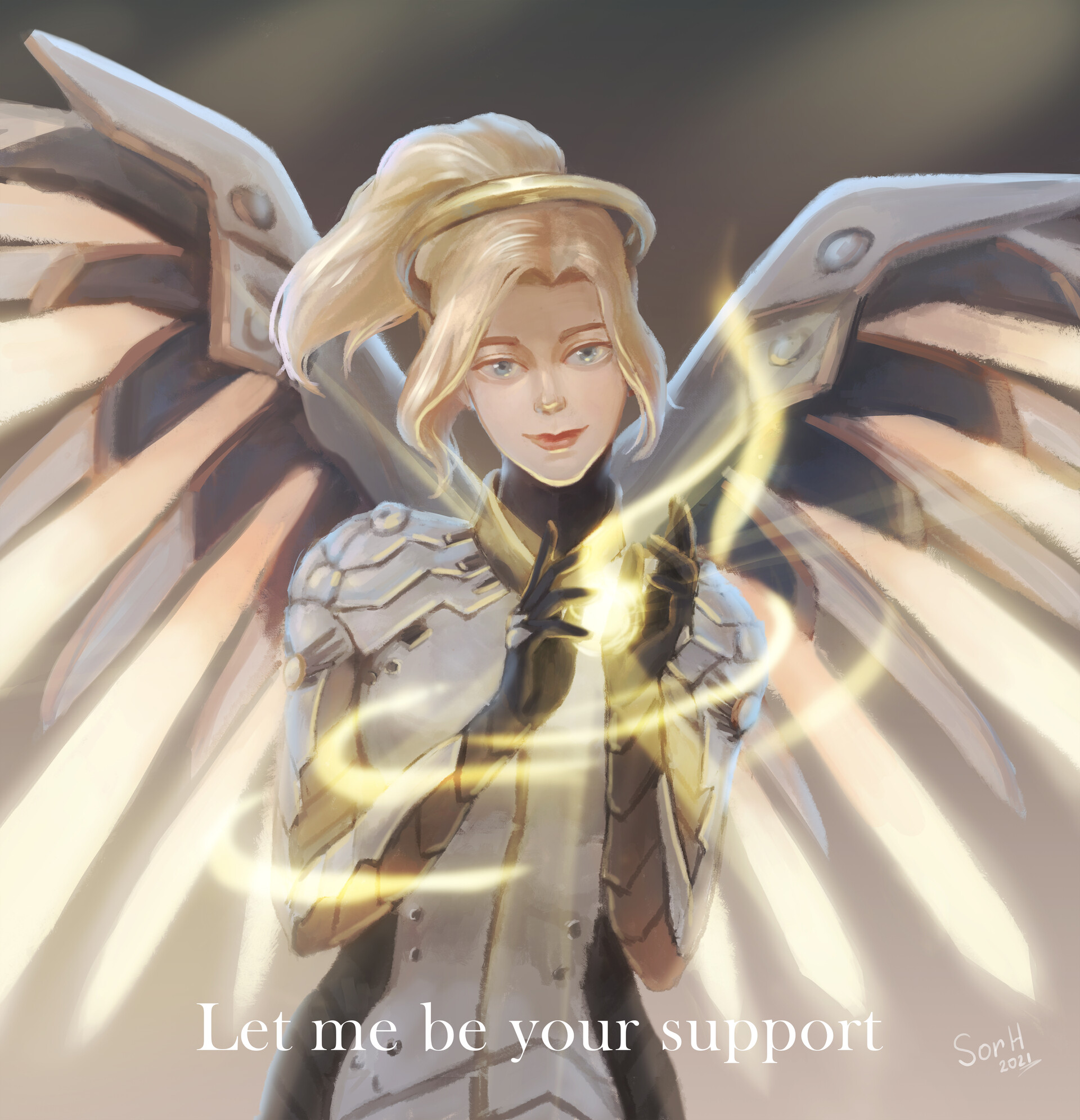 ArtStation - Fanart Mercy (Overwatch)
