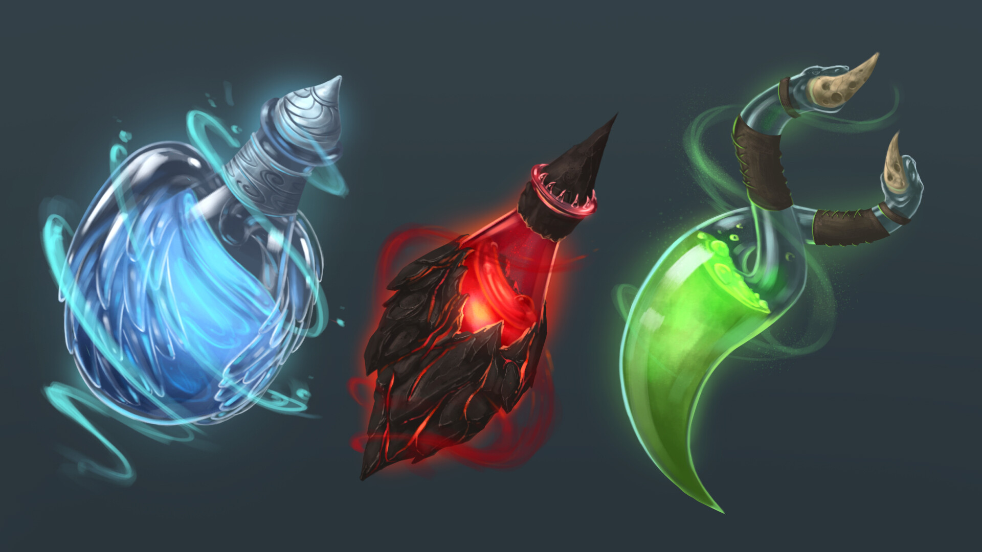 ArtStation - Potion Bottles
