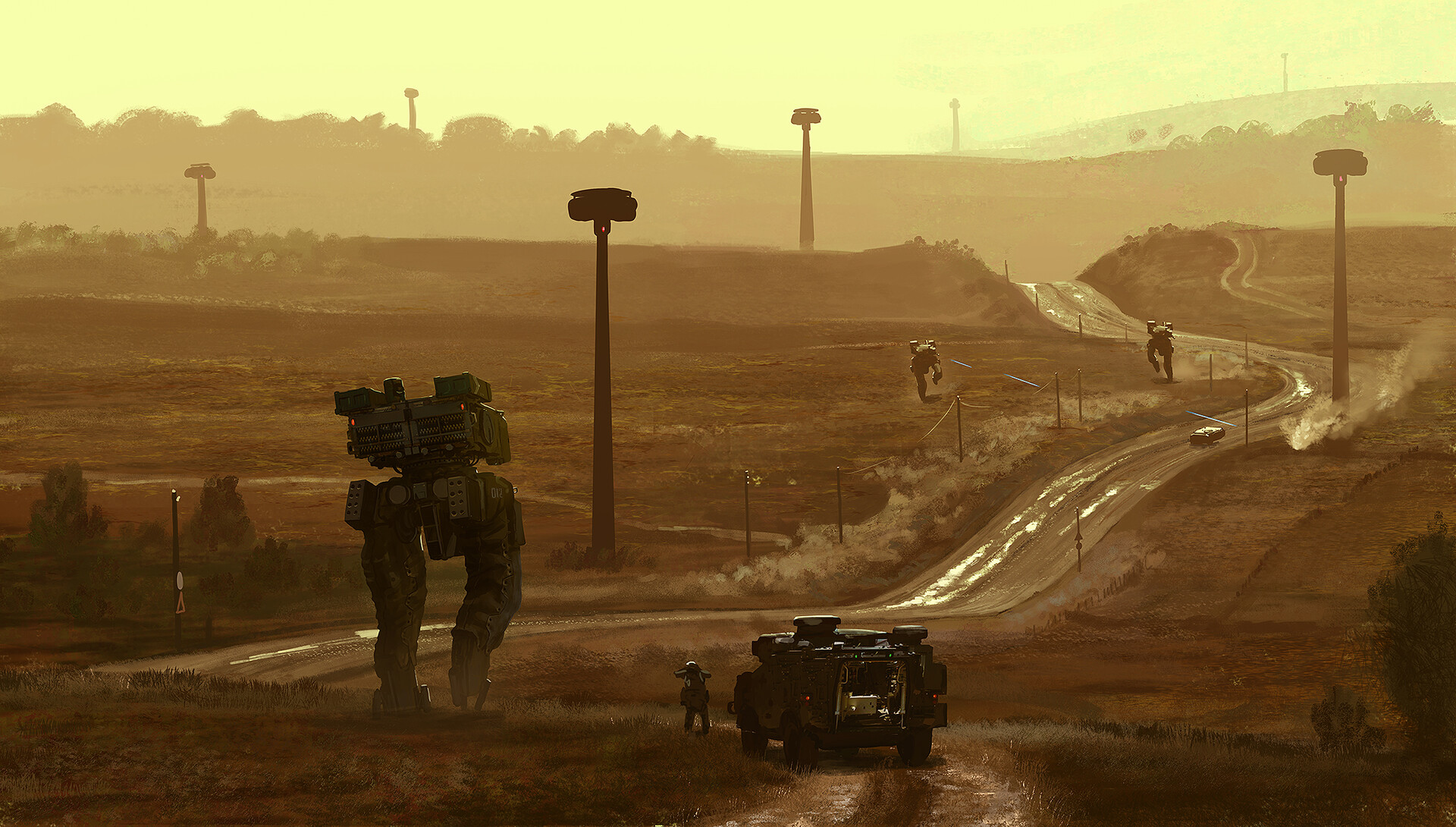 ArtStation - Mecha ambush...