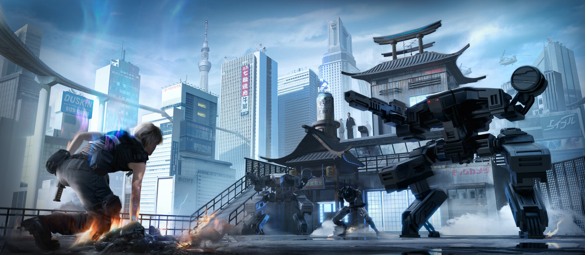 ArtStation - Shinjuku Rooftops