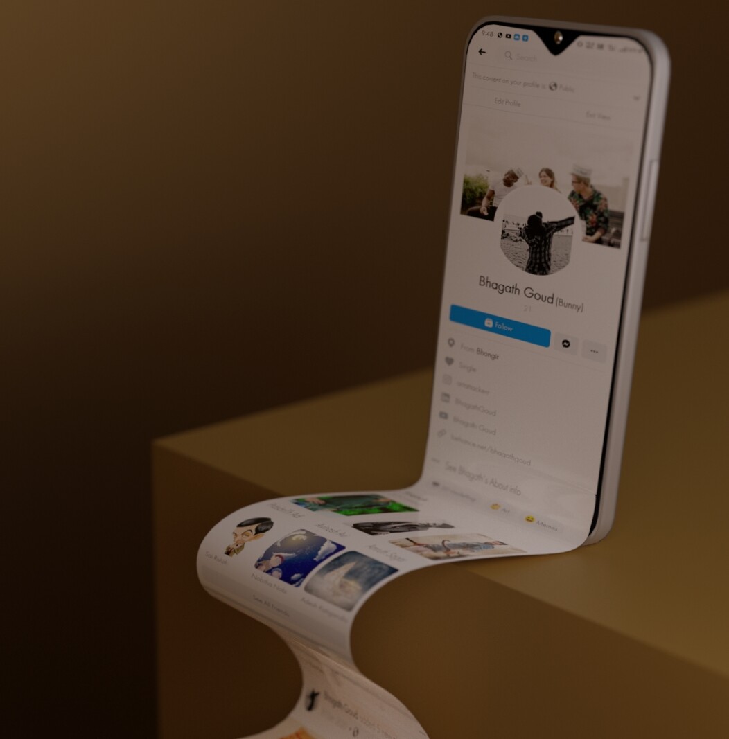 Bhagath Goud - long screen Smart phone.