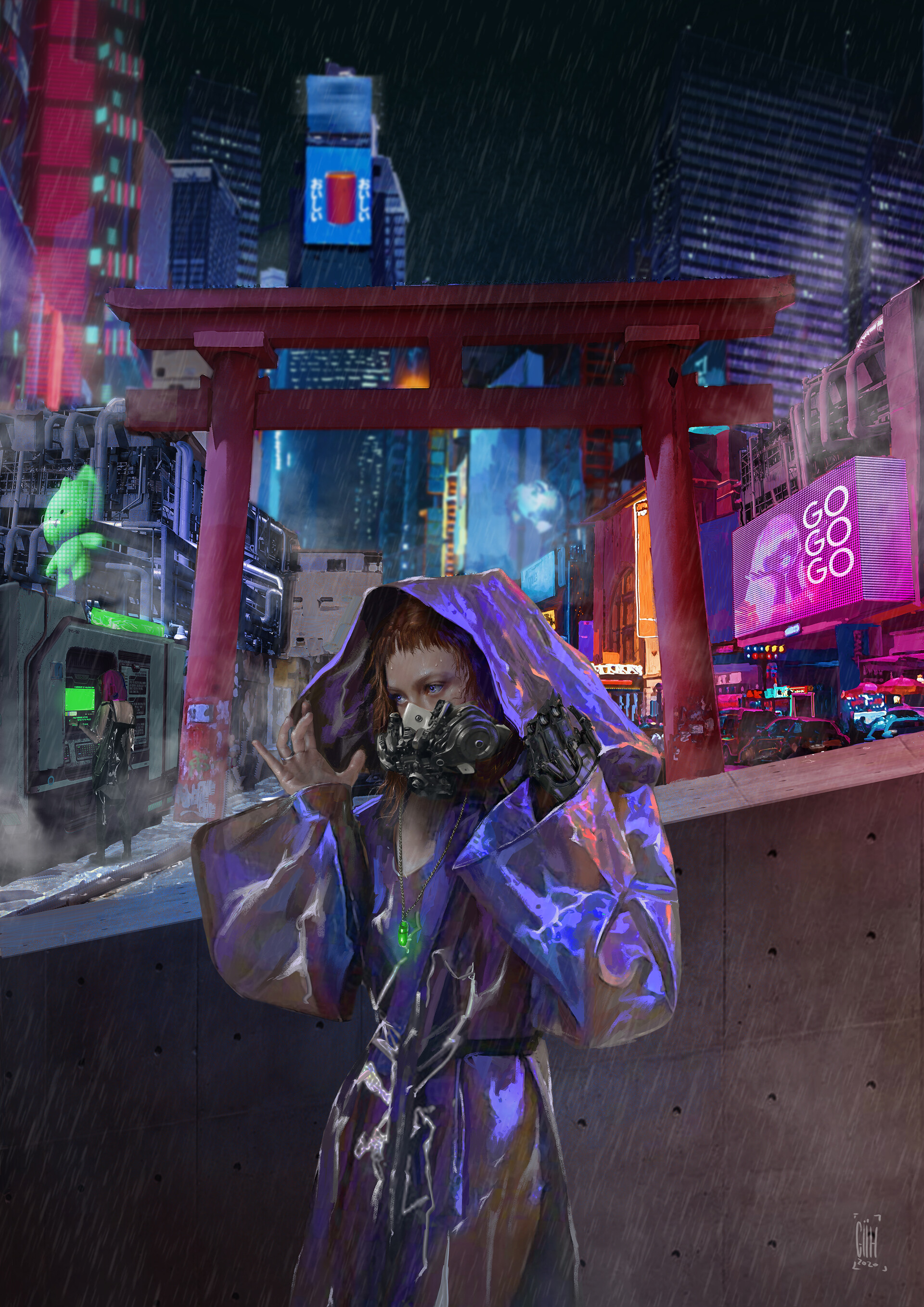 ArtStation - Original Character Cyberpunk city