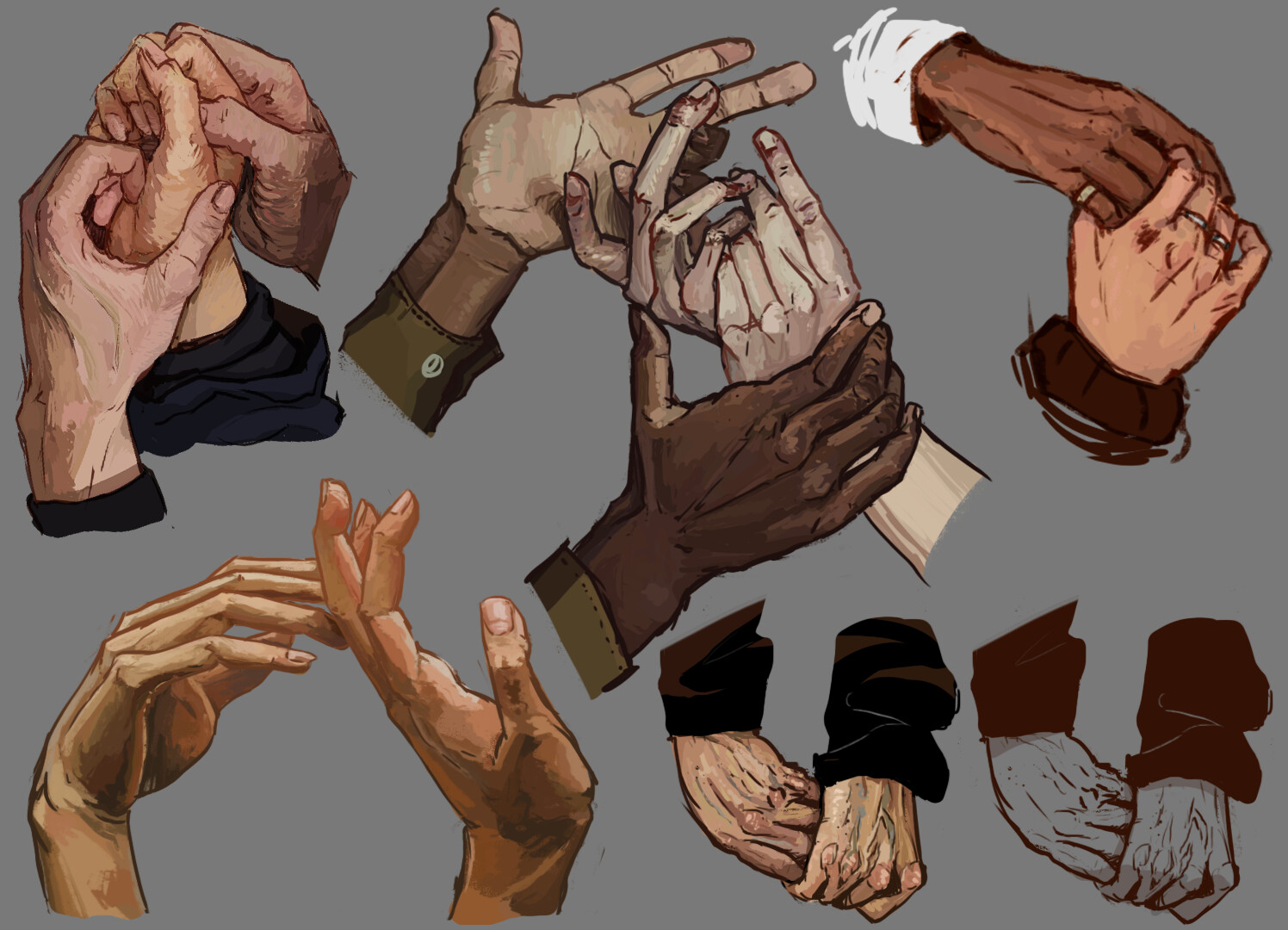 ArtStation - Hand Studies