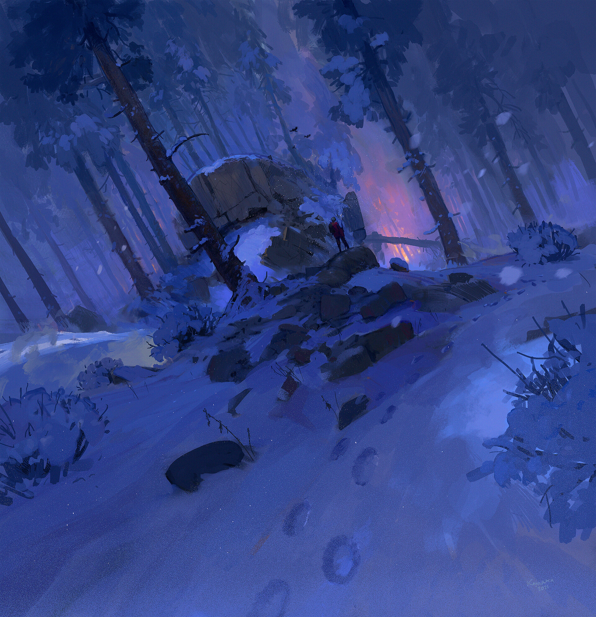 ArtStation - Snowfall