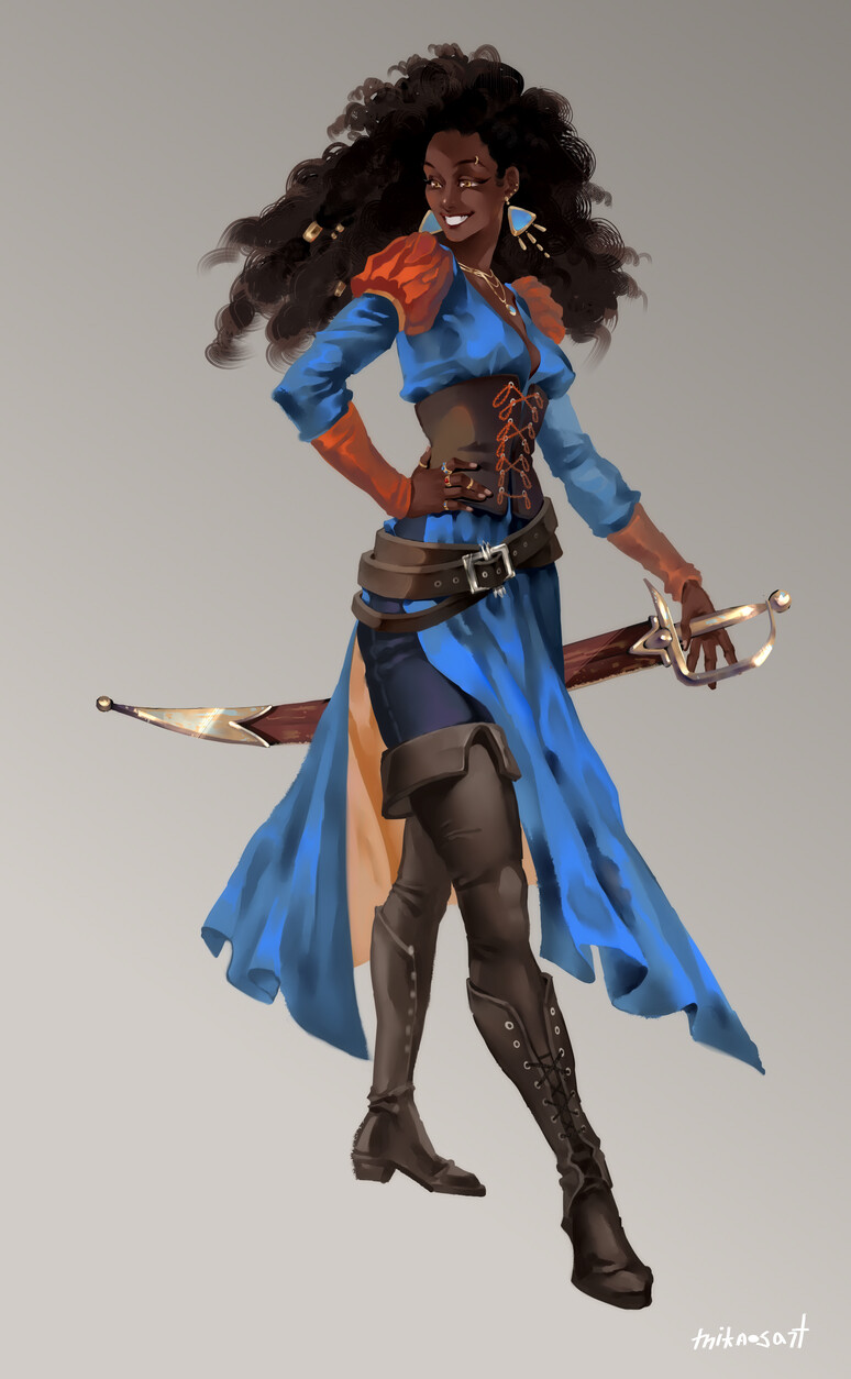 ArtStation - Pirate in blue