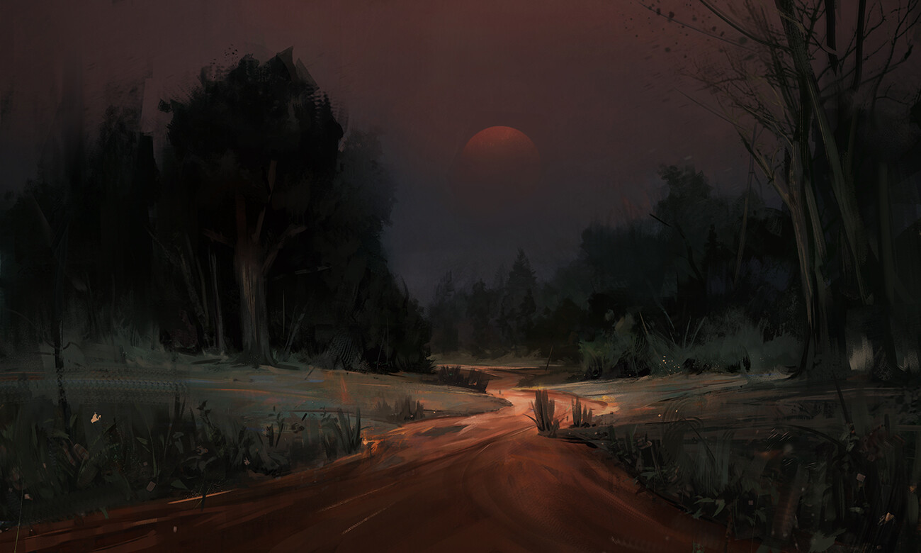 ArtStation - Red night