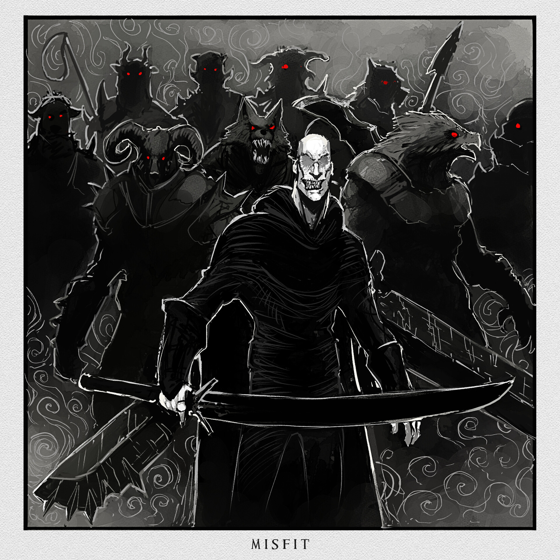 ArtStation - INKTOBER 2019 18 Misfit