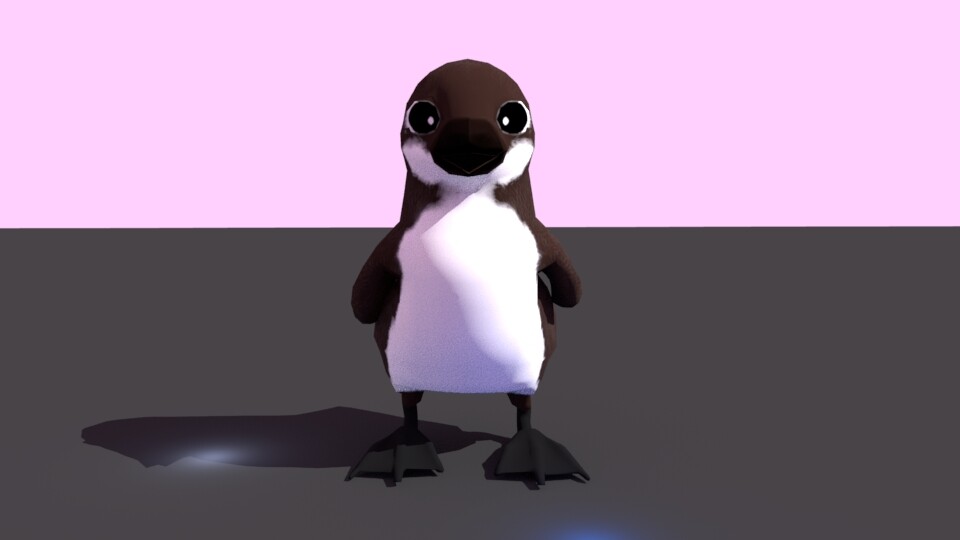 ArtStation - Common murre (baby)