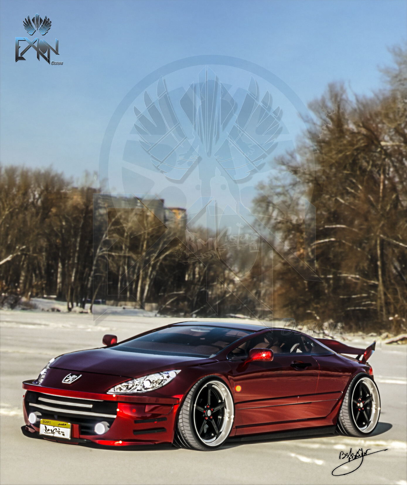 ArtStation - peugeot 307 concept art 3d model