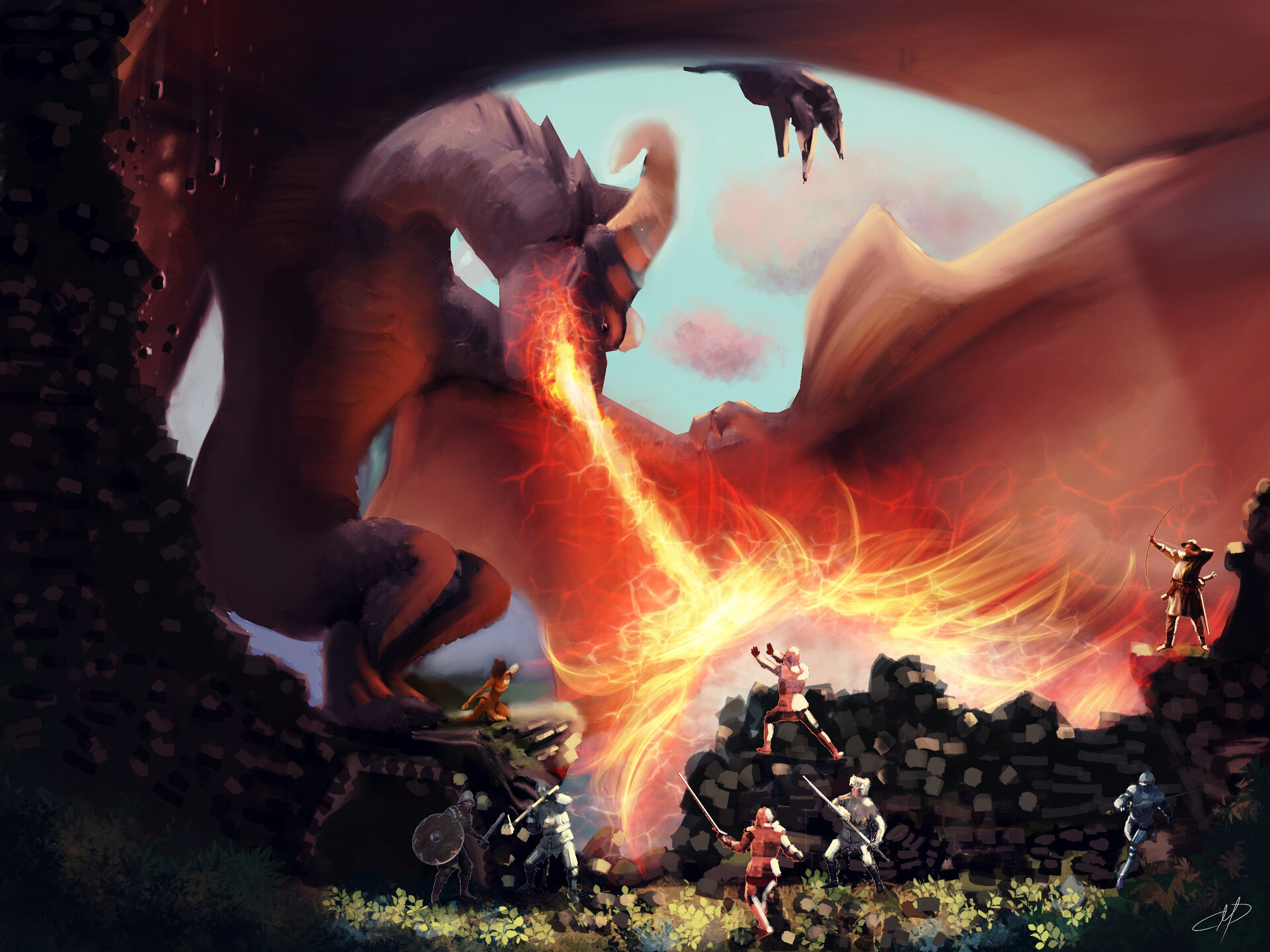 ArtStation - Fire Dragon