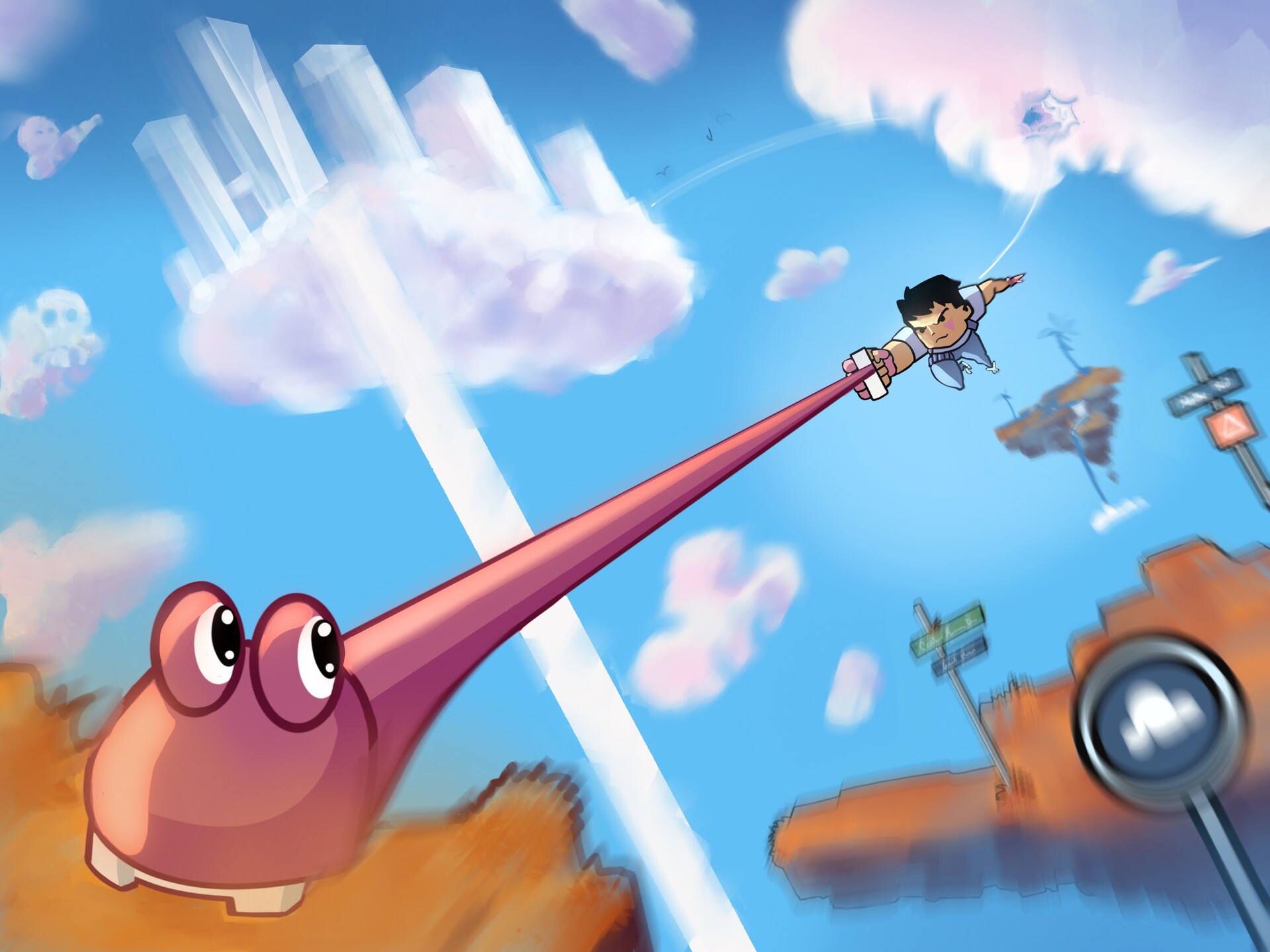 Carlos Diaz - Cloud eater Vr platformer WIP