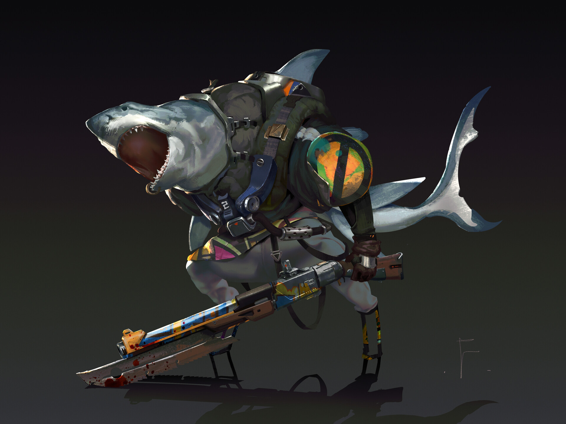 ArtStation - Cyberpunk fish