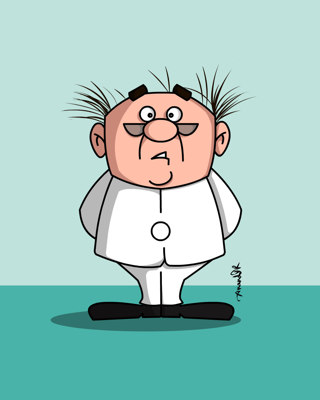 ArtStation - Scientist cartoon vector